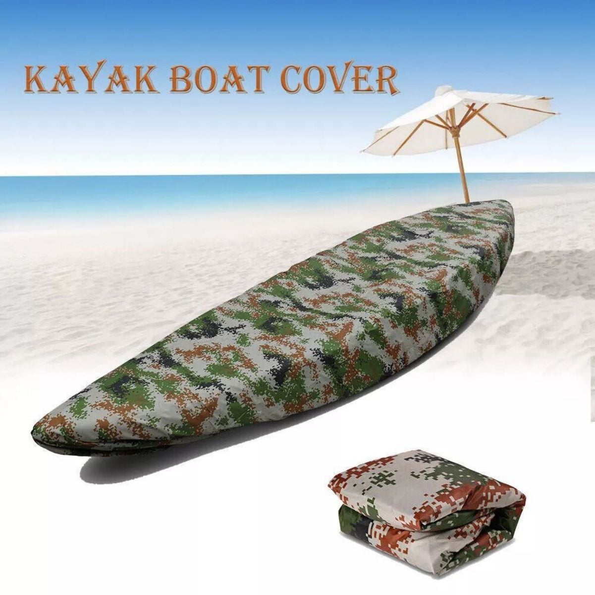 LUVCMFT 6.8-14.8ft Waterproof Kayak Canoe Cover 210D Storage Dust Cover ...