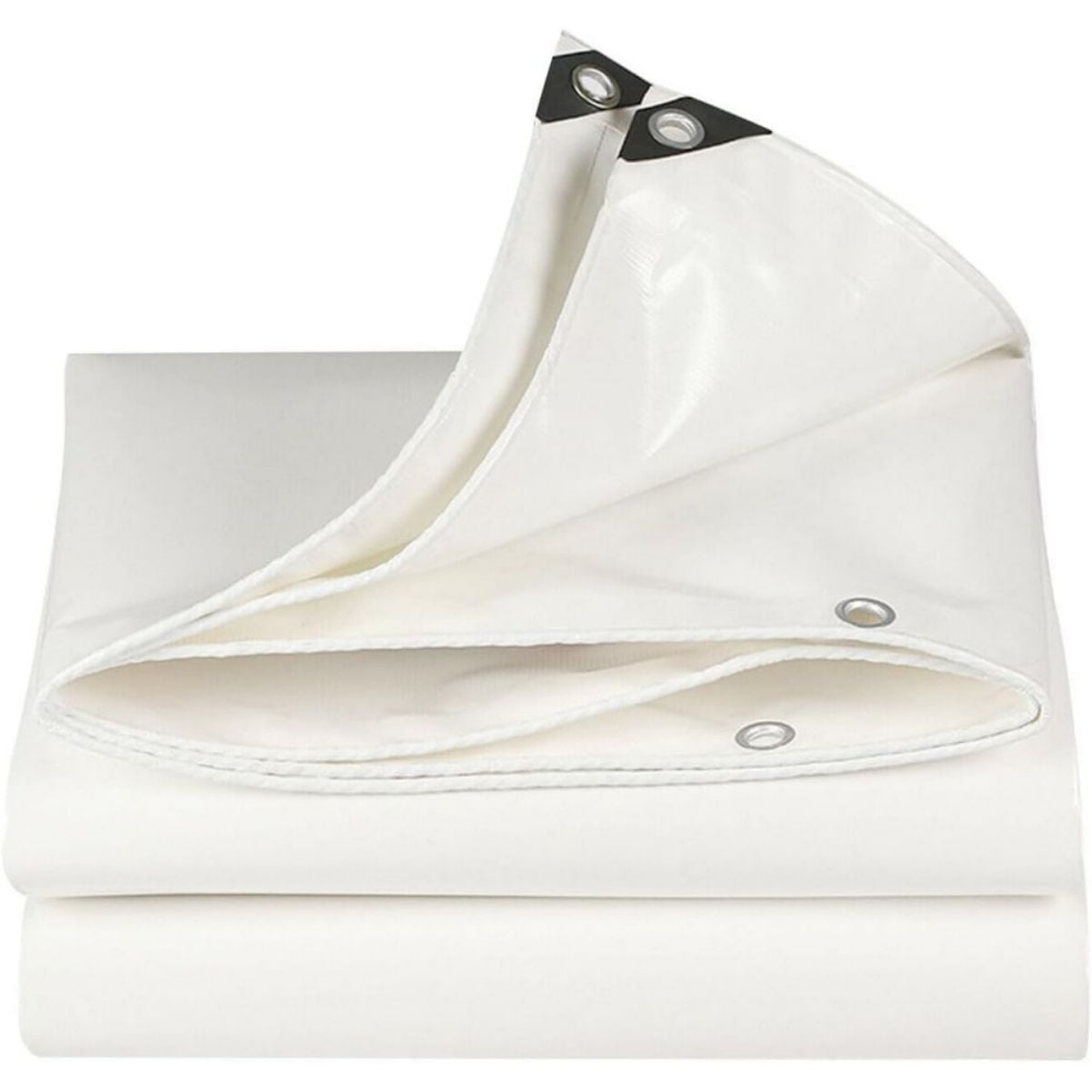 LUVCMFT 8*30ft Tarps Heavy Duty Thick Waterproof Poly Canopy White ...