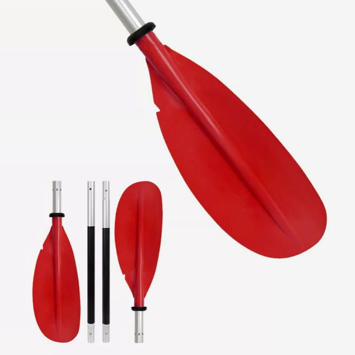 LUVCMFT 87inch Aluminum Kayak Canoe Paddle Double-Ended Detachable ...