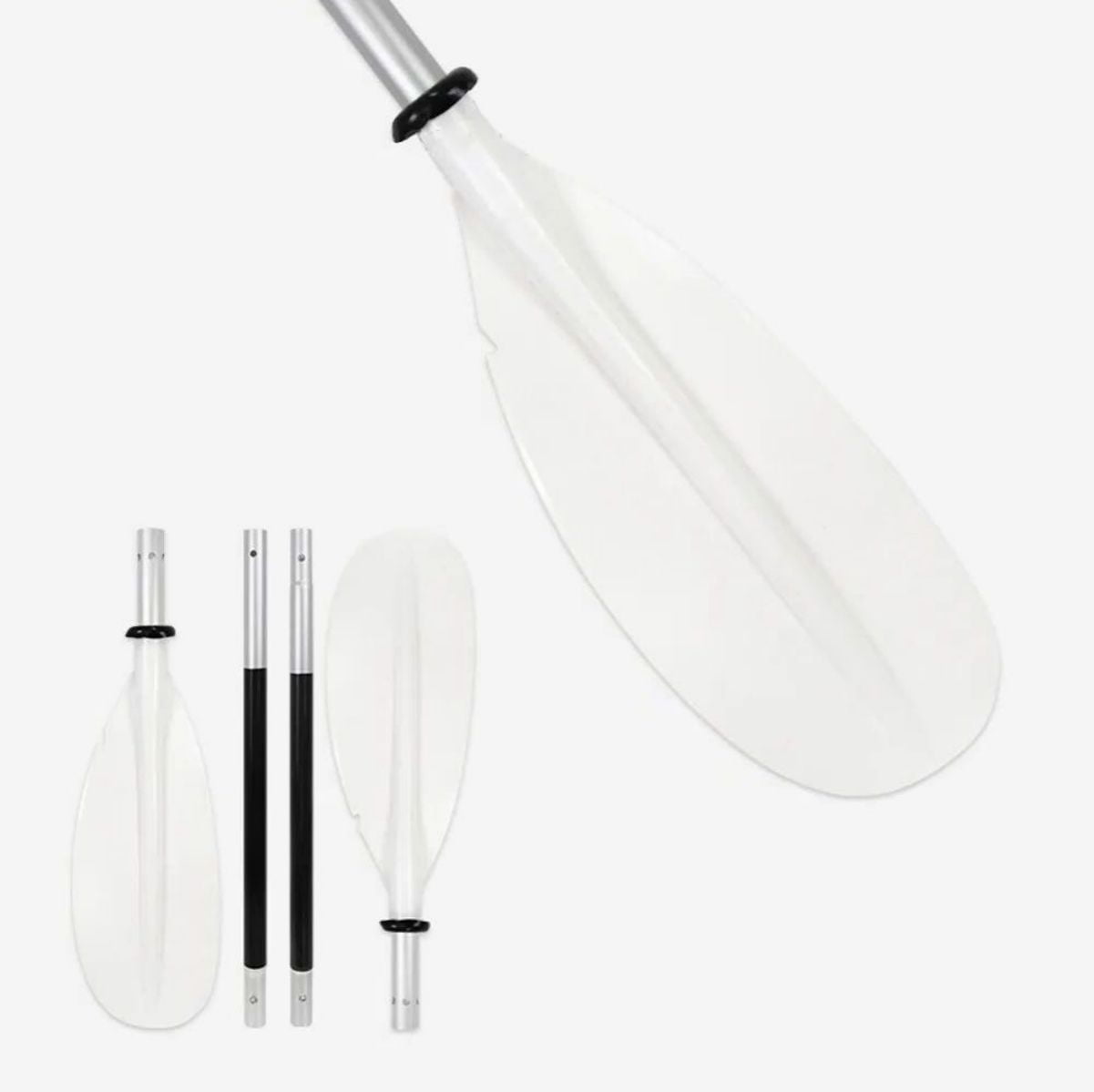 LUVCMFT 87inch Aluminum Kayak Canoe Paddle Double-Ended Detachable ...