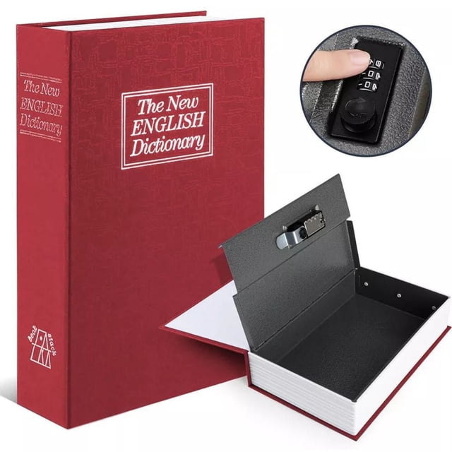 LUVCMFT Diversion Book Safe Storage Box (Size 9.5"x6.1"x2.2") With ...