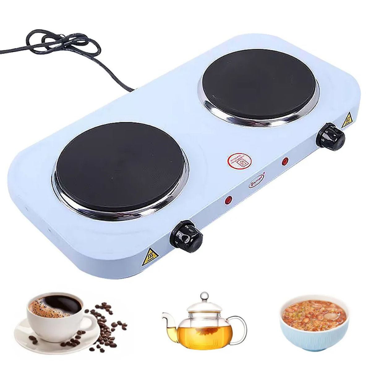 LUVCMFT Dual Burner Electric Hot Plate, 2000W Induction Stove, 110V ...