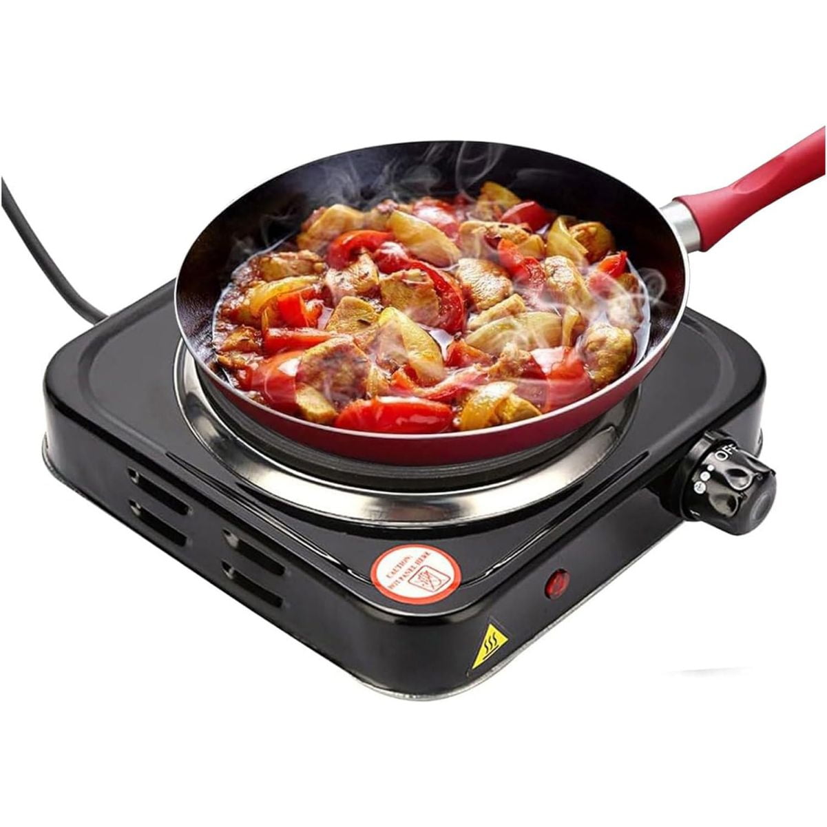 LUVCMFT Electric Hot Burner 6.1" Cast Iron Plate Stainless Steel ...