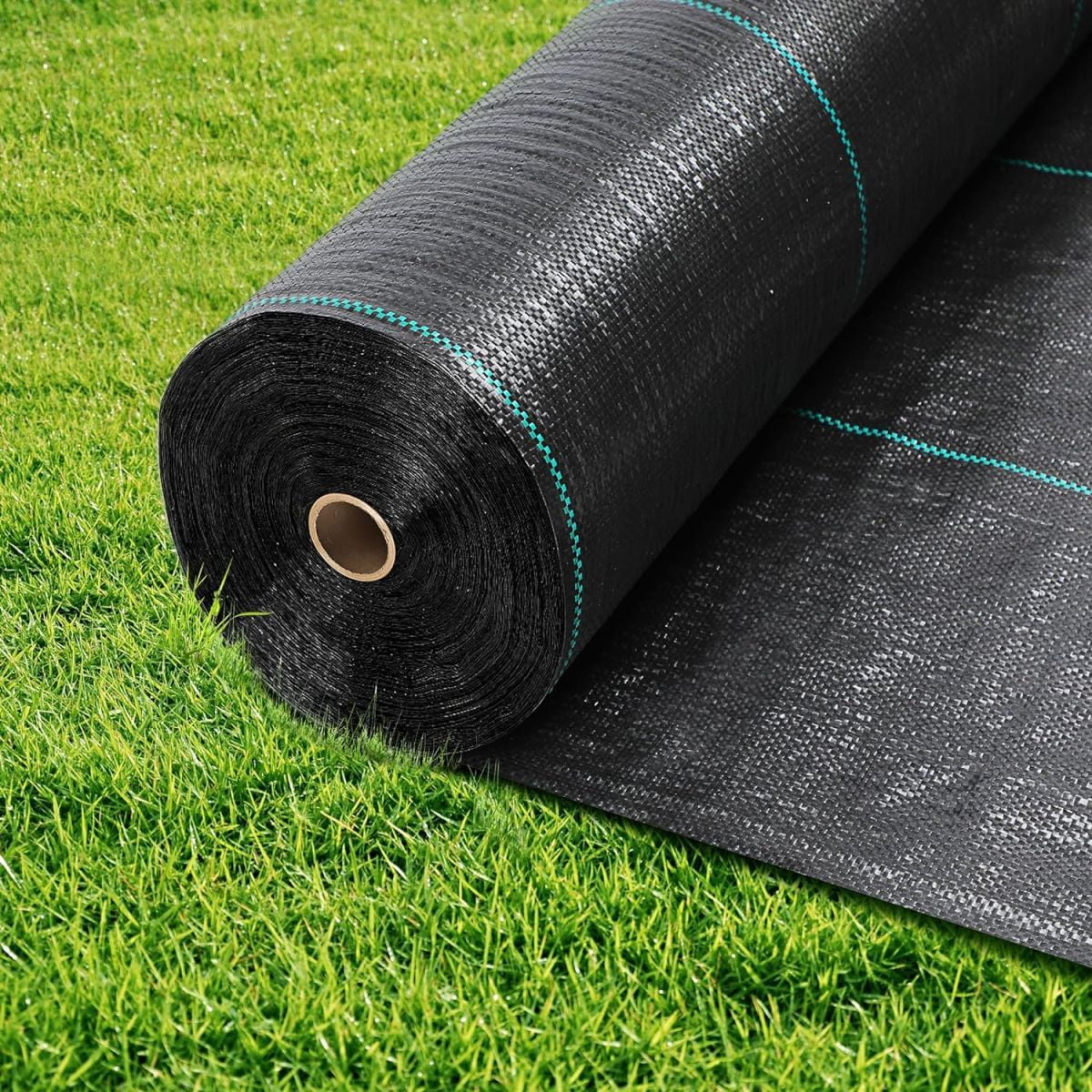 LUVCMFT Garden Weed Barrier Landscape Fabric, 6ft*500ft Ground Cover ...