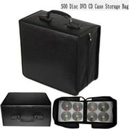 WSYW 80 Disc CD DVD Case Storage Bag Portable PU Leather Organizer ...