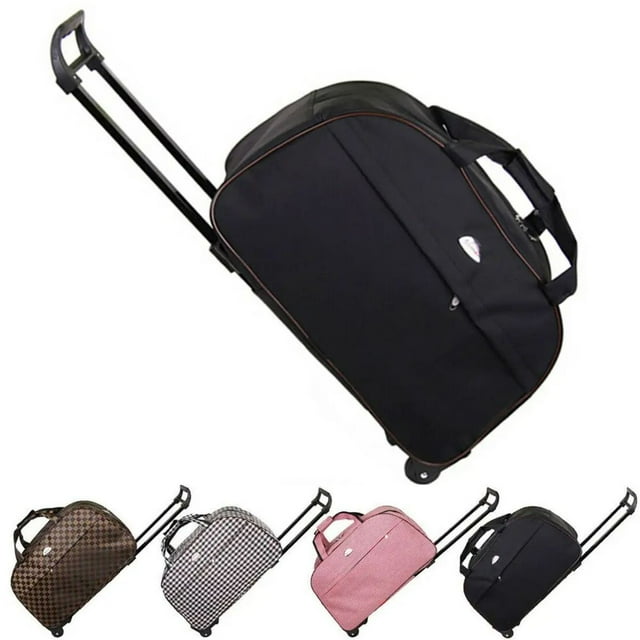 LUVCMFT Rolling Duffle Bag with Wheels, 24" Trolley Travel Bag, Carry ...