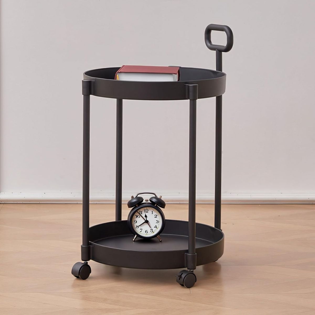 LUVCMFT Side Table with Wheels, Couch End Table, Mobile Plastic Drink ...