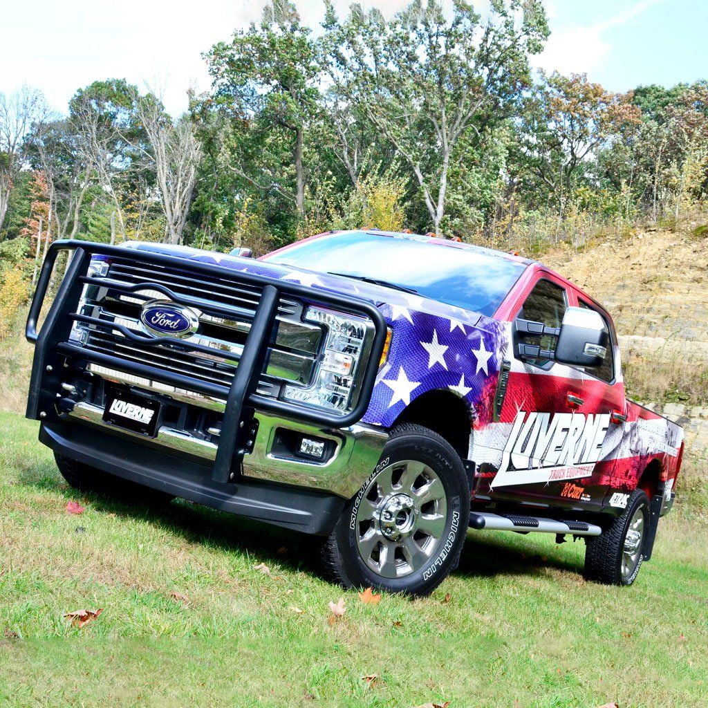 LUVERNE 341724 Black Steel 2" Tubular Grille Guard (Uprights Sold ...