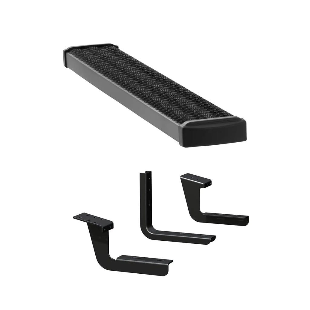 LUVERNE Grip Step 7" x 54" Black Aluminum Passenger-Side Running Board ...