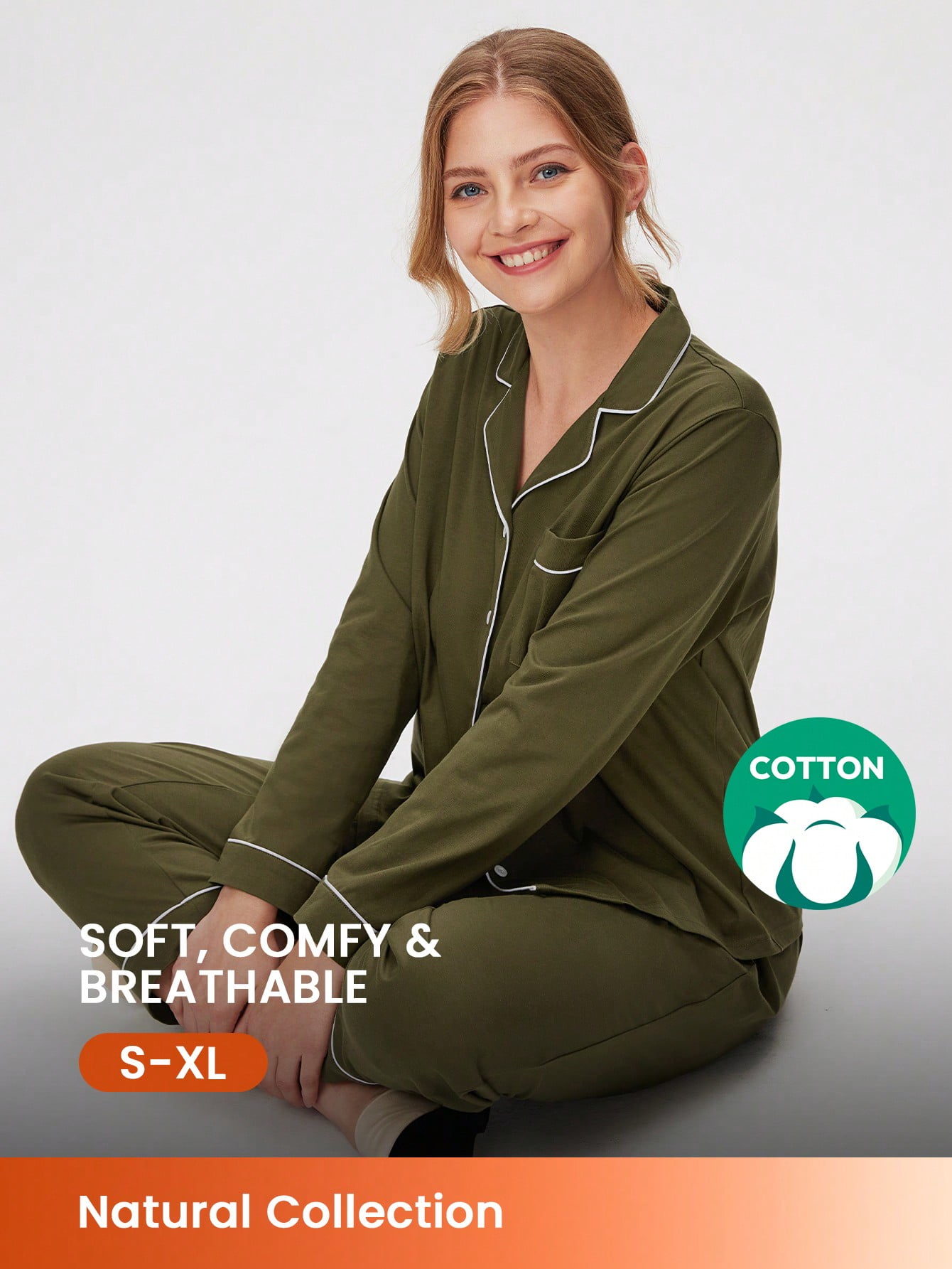 LUVLETTE Soft Modal Basic Cotton Sleepwear PJ & Lounge Set - Walmart.com