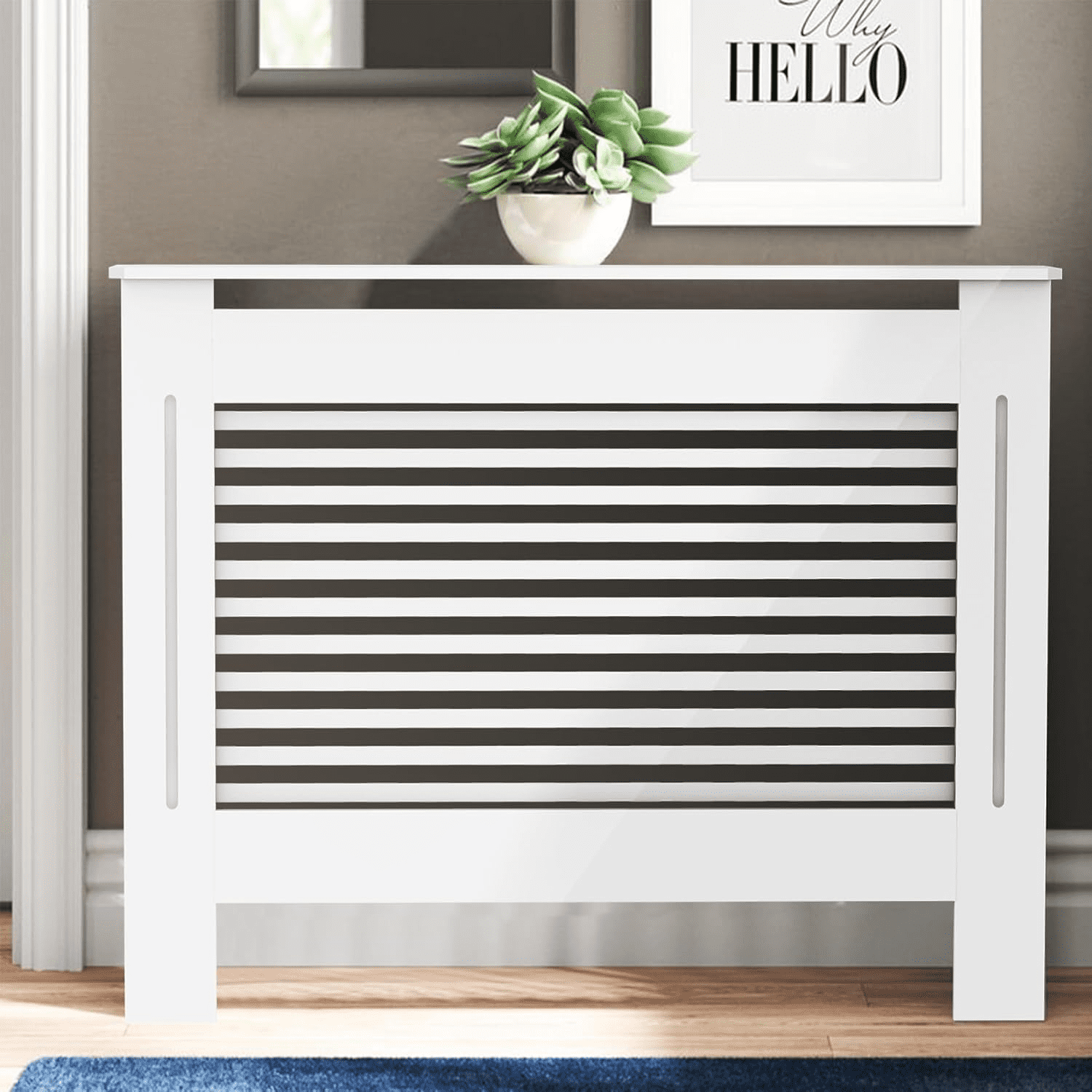 LUVODI 43.7x7.4x36 inch Horizontal Radiator Cover Grill Shelf Cabinet ...