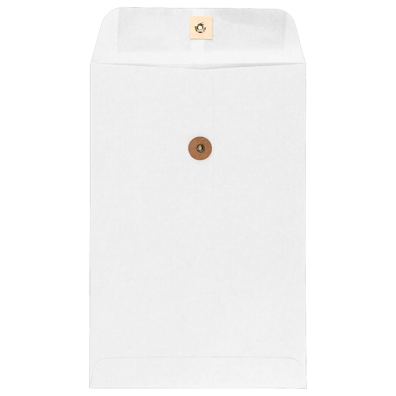 LUX 6" x 9" Button & String Envelopes 50/Pack 28lb. White (69BS-28W-50 ...