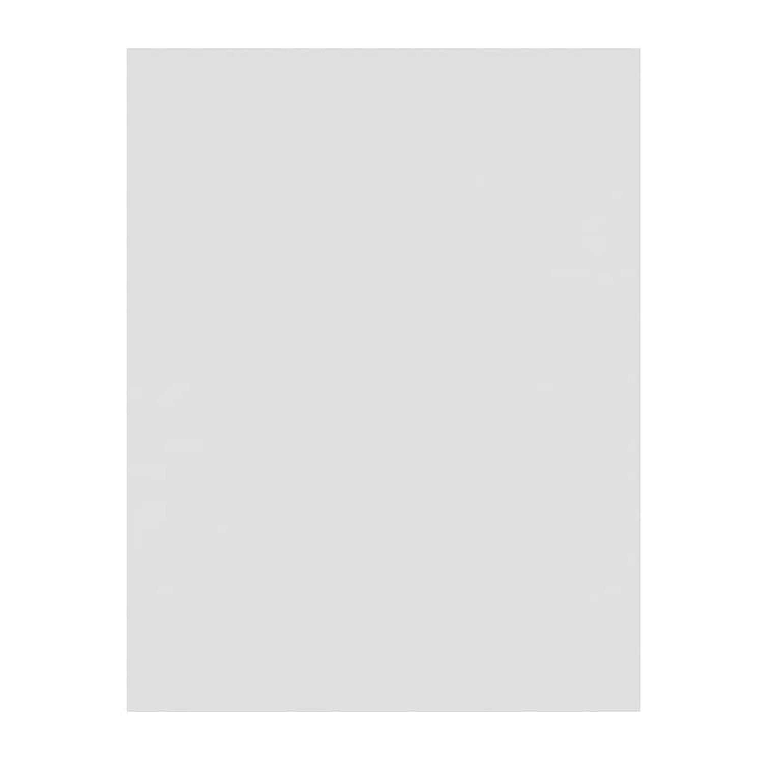 LUX 8 1/2 x 11 Cardstock 50/Pack Gray - 100% Cotton (81211-C-SG-50 ...