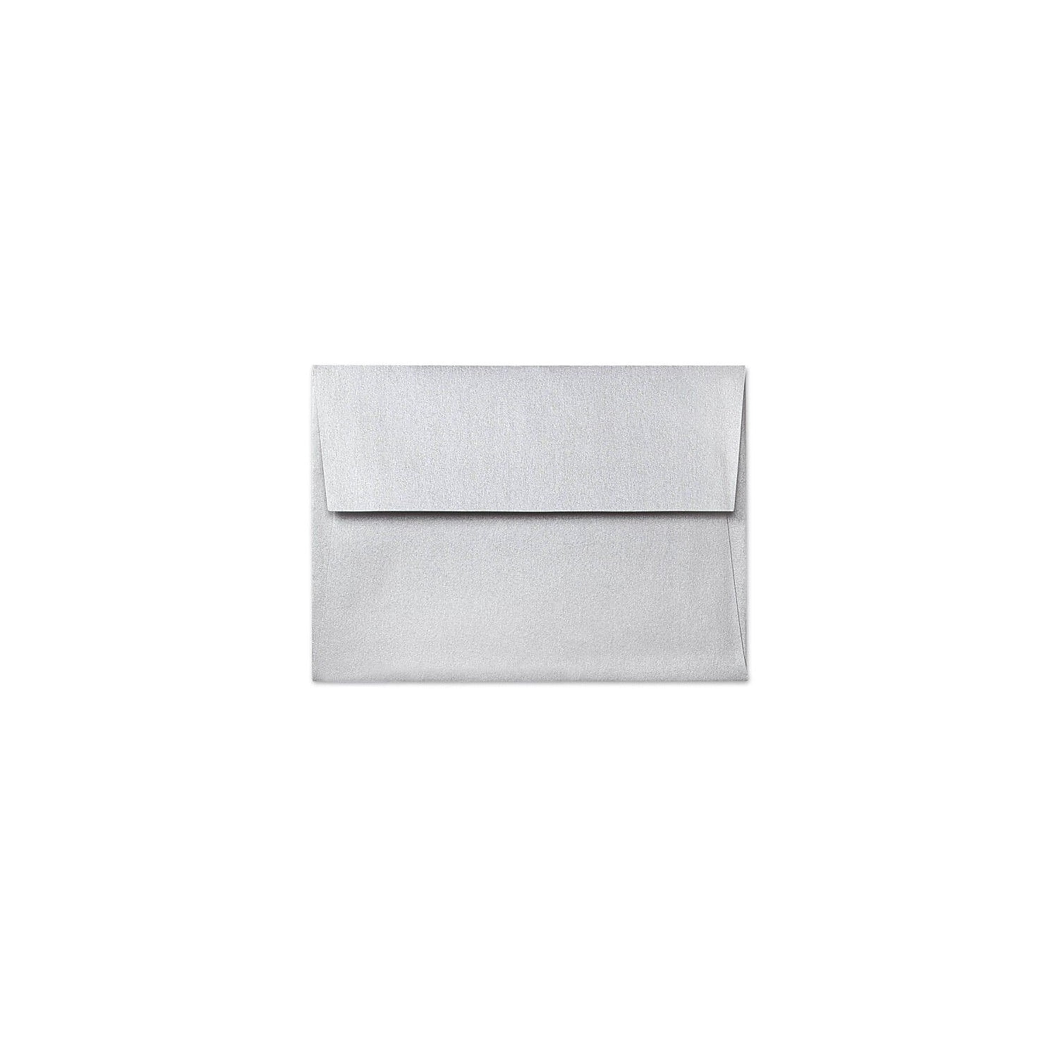 LUX A6 Invitation Envelopes 4 3/4 x 6 1/2 500/Box Silver Metallic 5375 ...