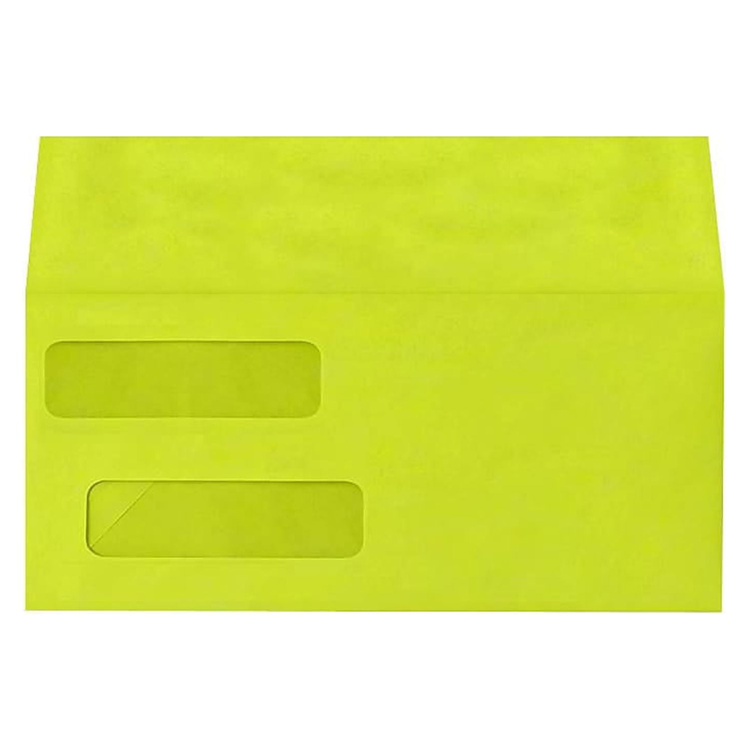 LUX Double Window Invoice Envelopes Wasabi 4 1/8 x 9 1/2 inch uncheck ...