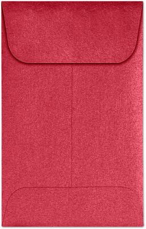 LUX Paper #1 Coin Envelopes, Jupiter Red Metallic, 2.25 x 3.5 inches ...