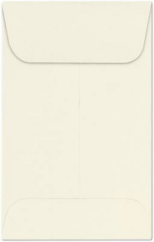 LUX Paper #1 Coin Envelopes, Natural White, 2.25 x 3.5 inches, 500/Pack ...