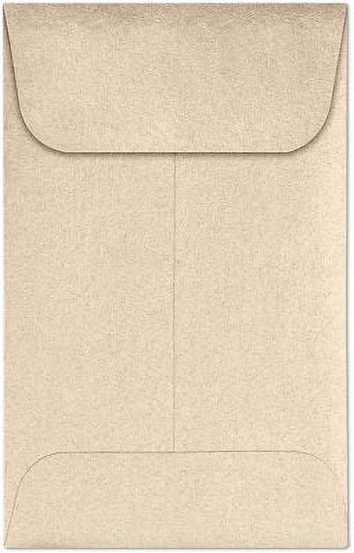 LUX Paper #1 Coin Envelopes, Taupe Metallic, 2.25 x 3.5 inches, 500 ...