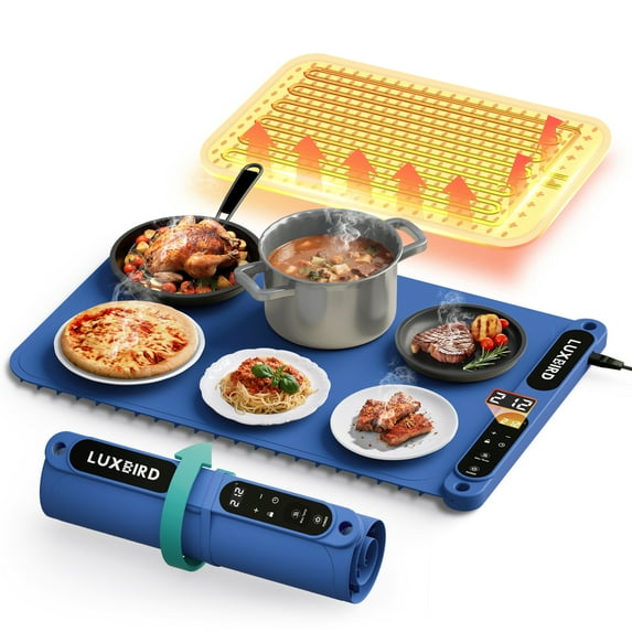 LUXBIRD Electric Food Warming Tray with Temperature Control and Timer ...