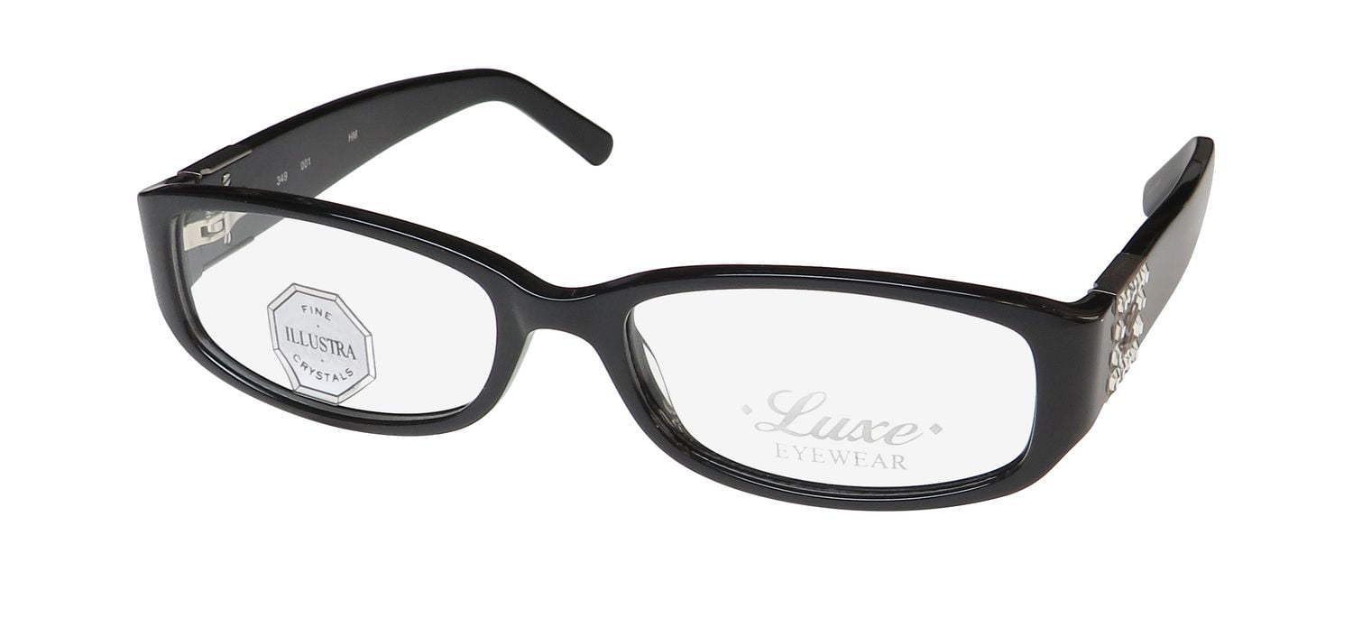 LUXE 349 EYEGLASS FRAME/GLASSES MADE WITH GENUINE ILLUSTRA CRYSTALS ...