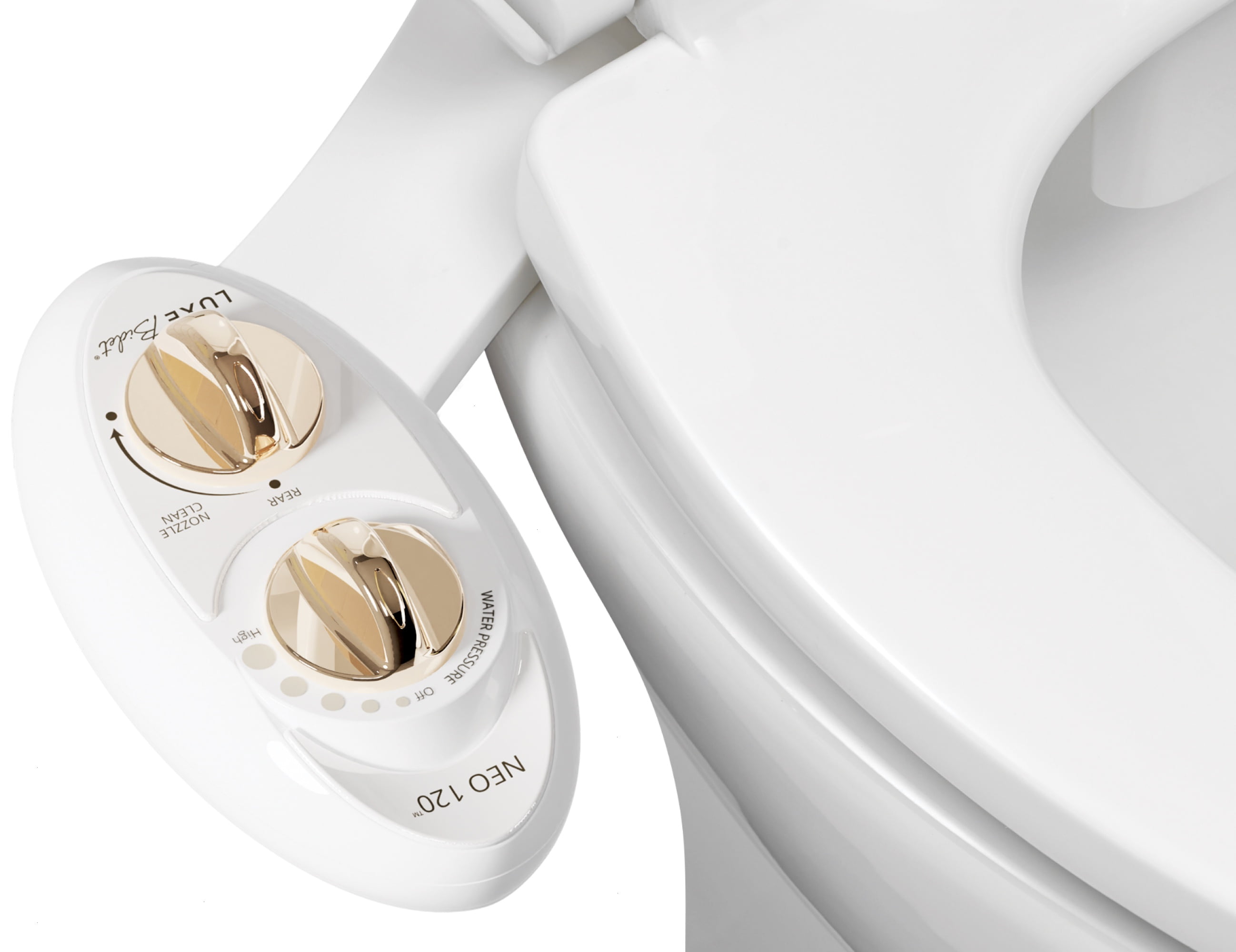 LUXE Bidet NEO 120 - Self-Cleaning Nozzle, Fresh Water Non-Electric ...
