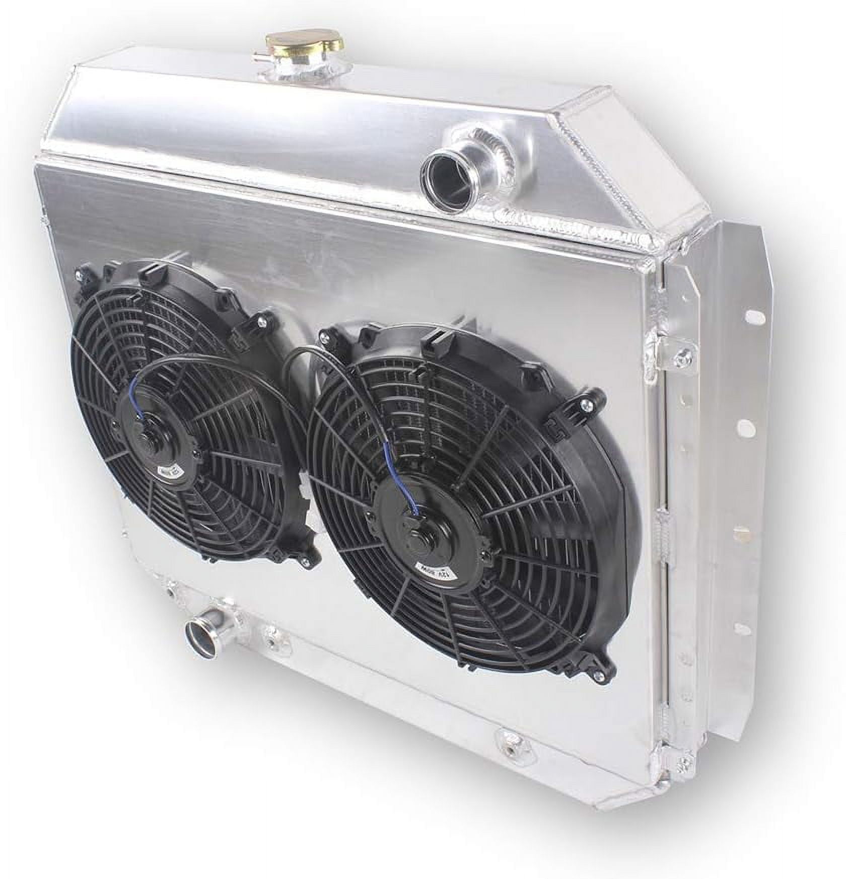 LUXERAD Aluminum Radiator with Fan Shroud 3 Row for 1966-1979 Ford F100 ...