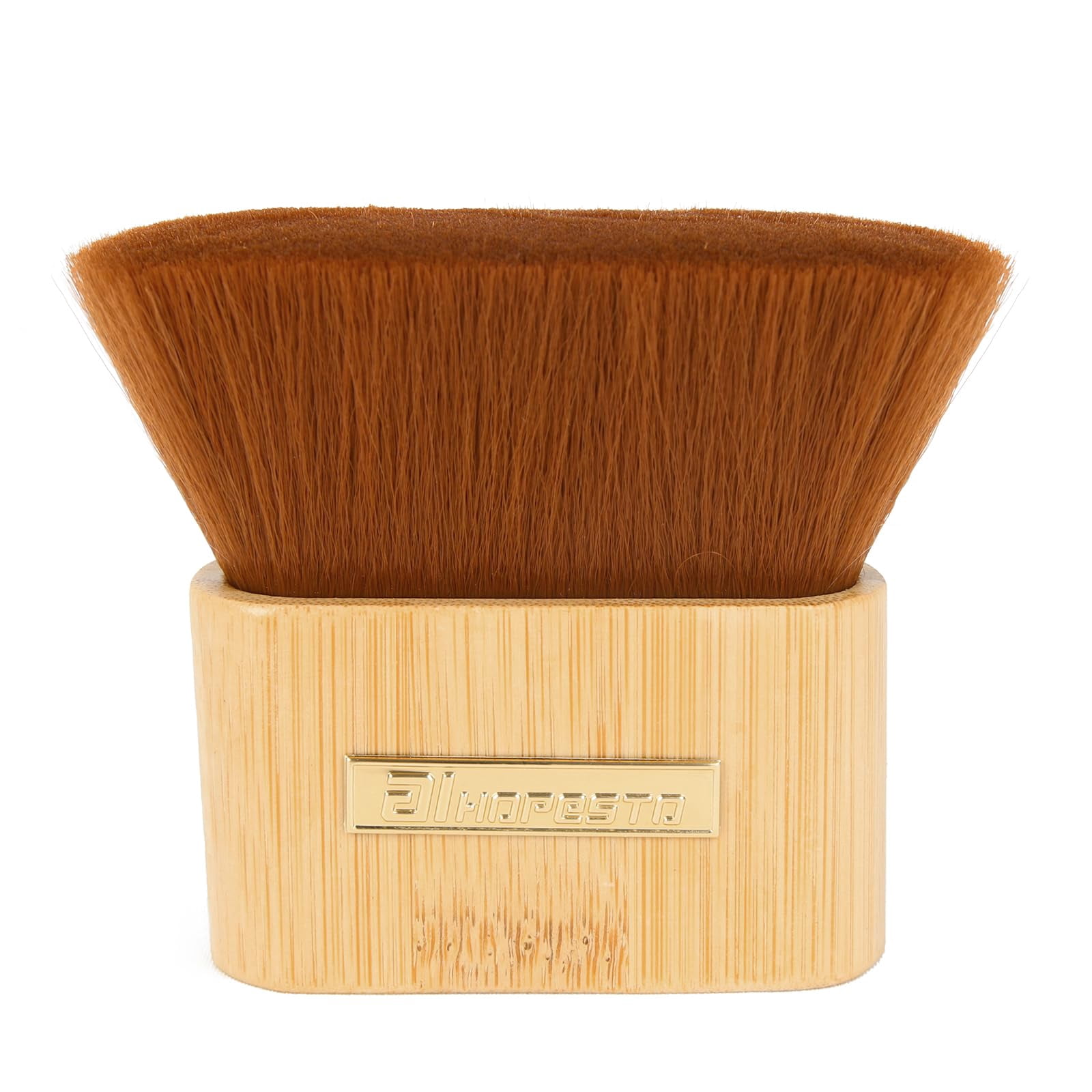 LUXERAD Barber Neck Duster Brush - Bamboo Handle, Fiber Bristles, Easy ...