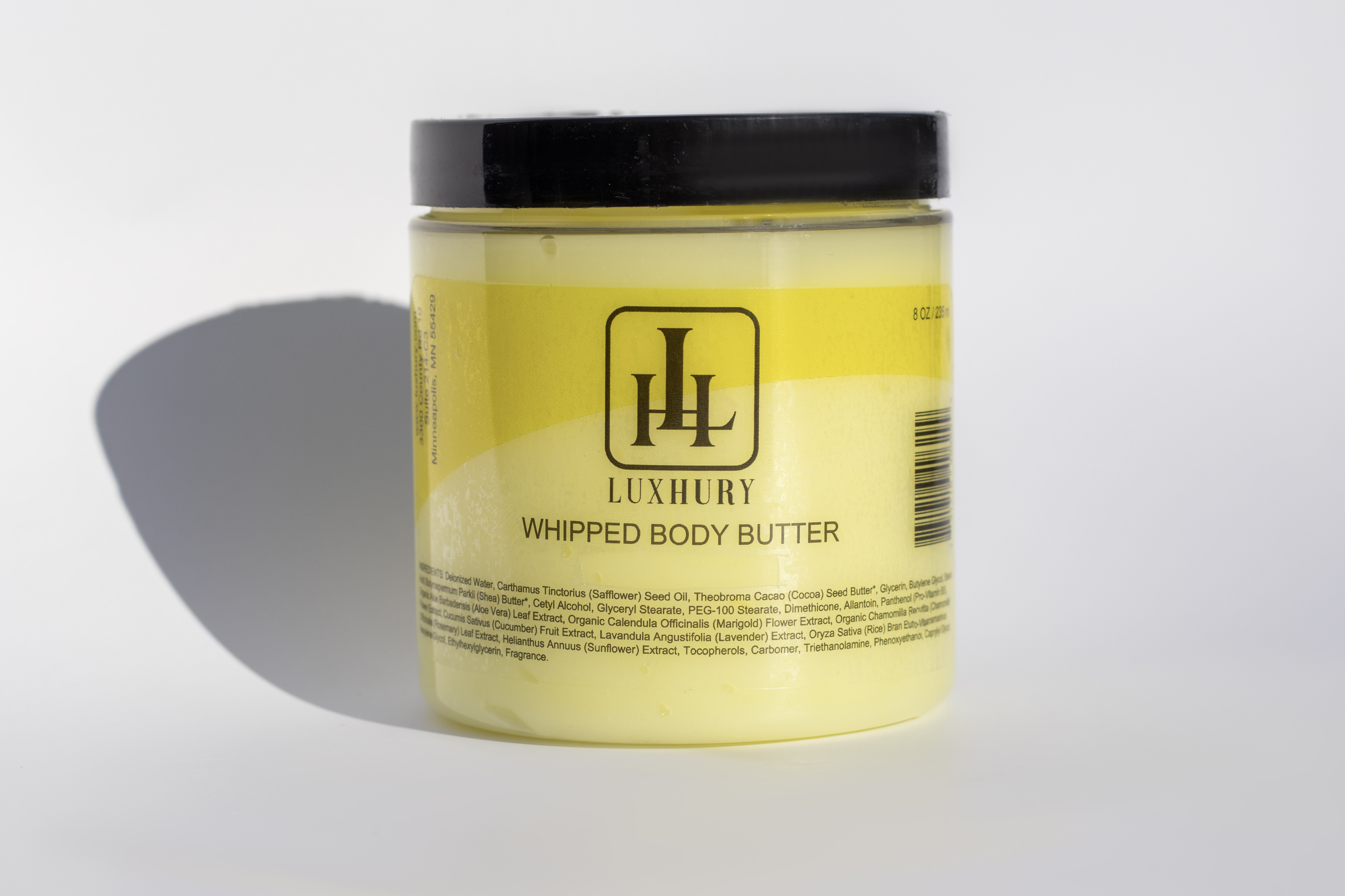 LUXHURY - Pure - 8oz Whipped Body Butter - Deeply Nourishing & Moisturizing Cream for Dry Skin ...