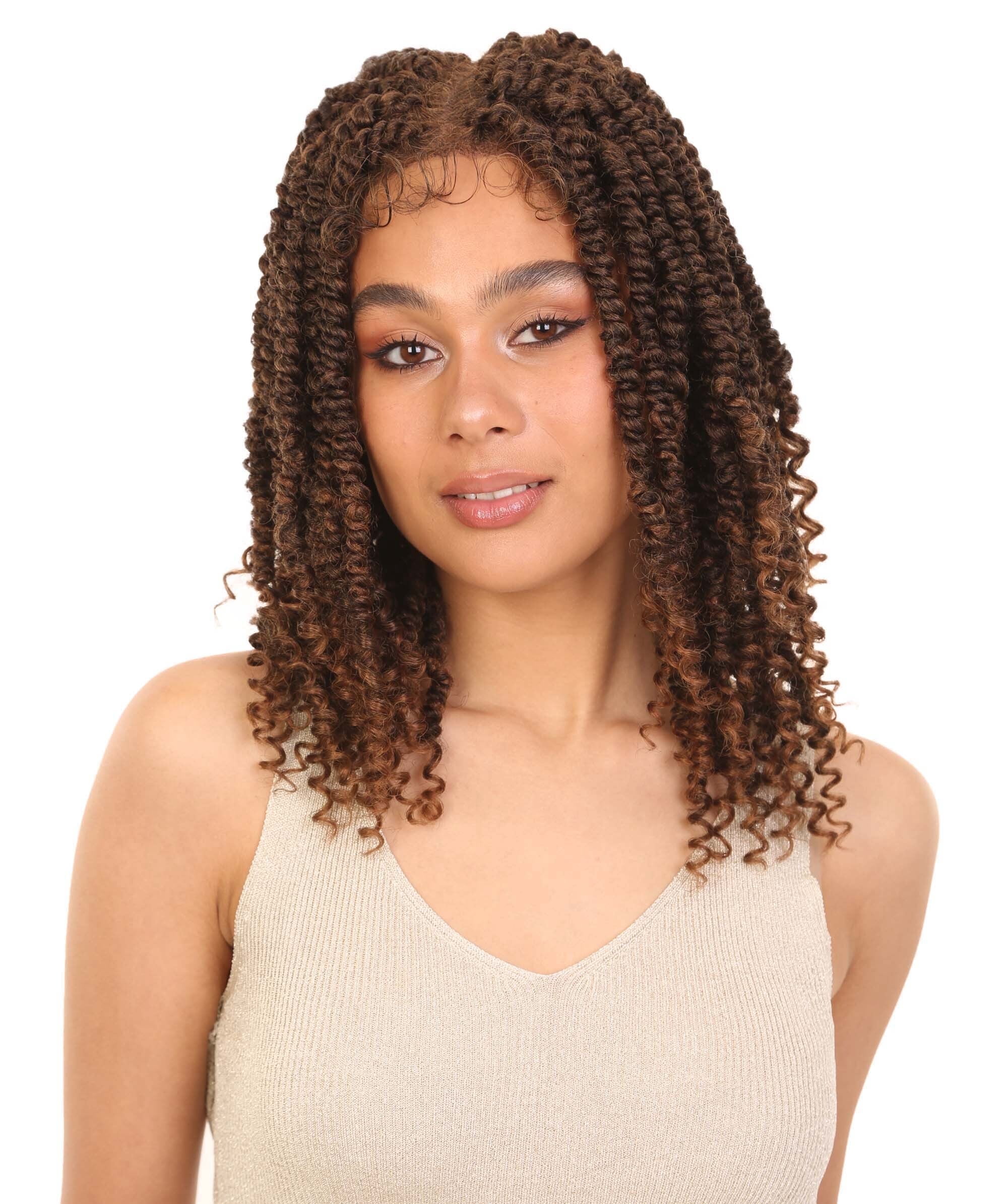 LUXLUXE 16″ Synthetic HD Lace Passion Twist Wig — Loose Curly Medium ...