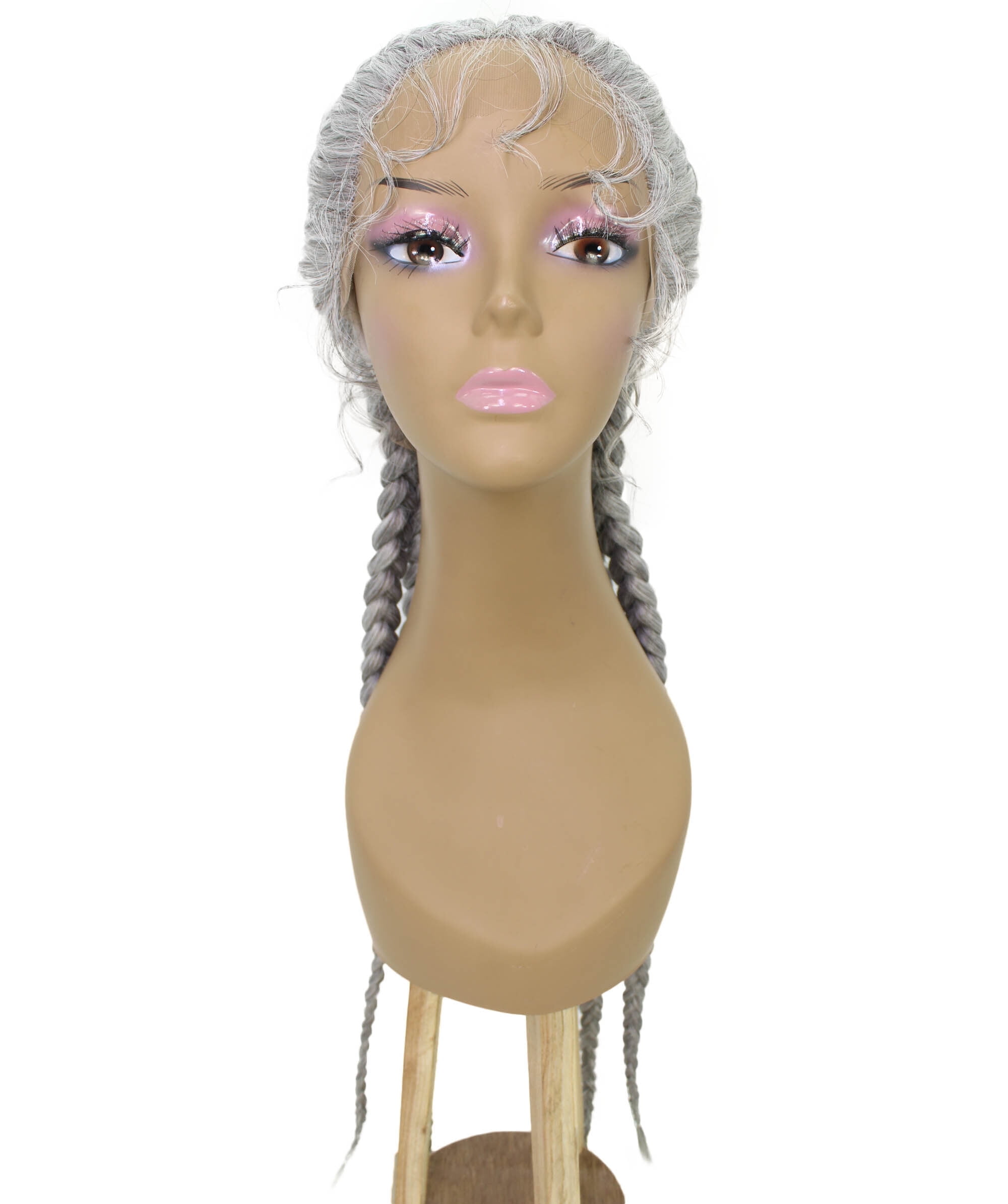 LUXLUXE Alexus Braided Braided 31 in Long 360° Hand Tied Lace Braid ...