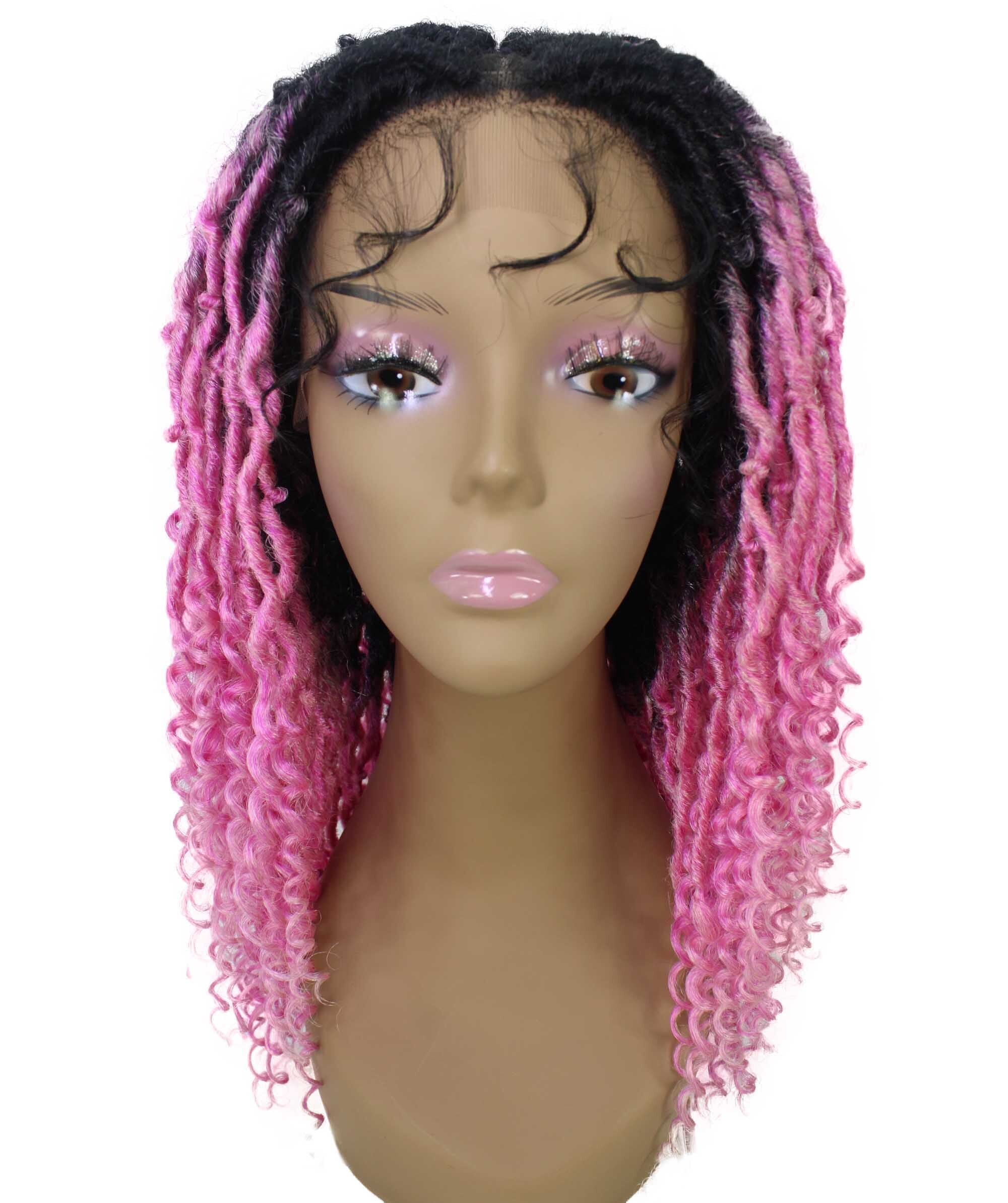 LUXLUXE Angel Curly Locs 20 in Long 4X4 Hand Tied Lace Braid Braided ...
