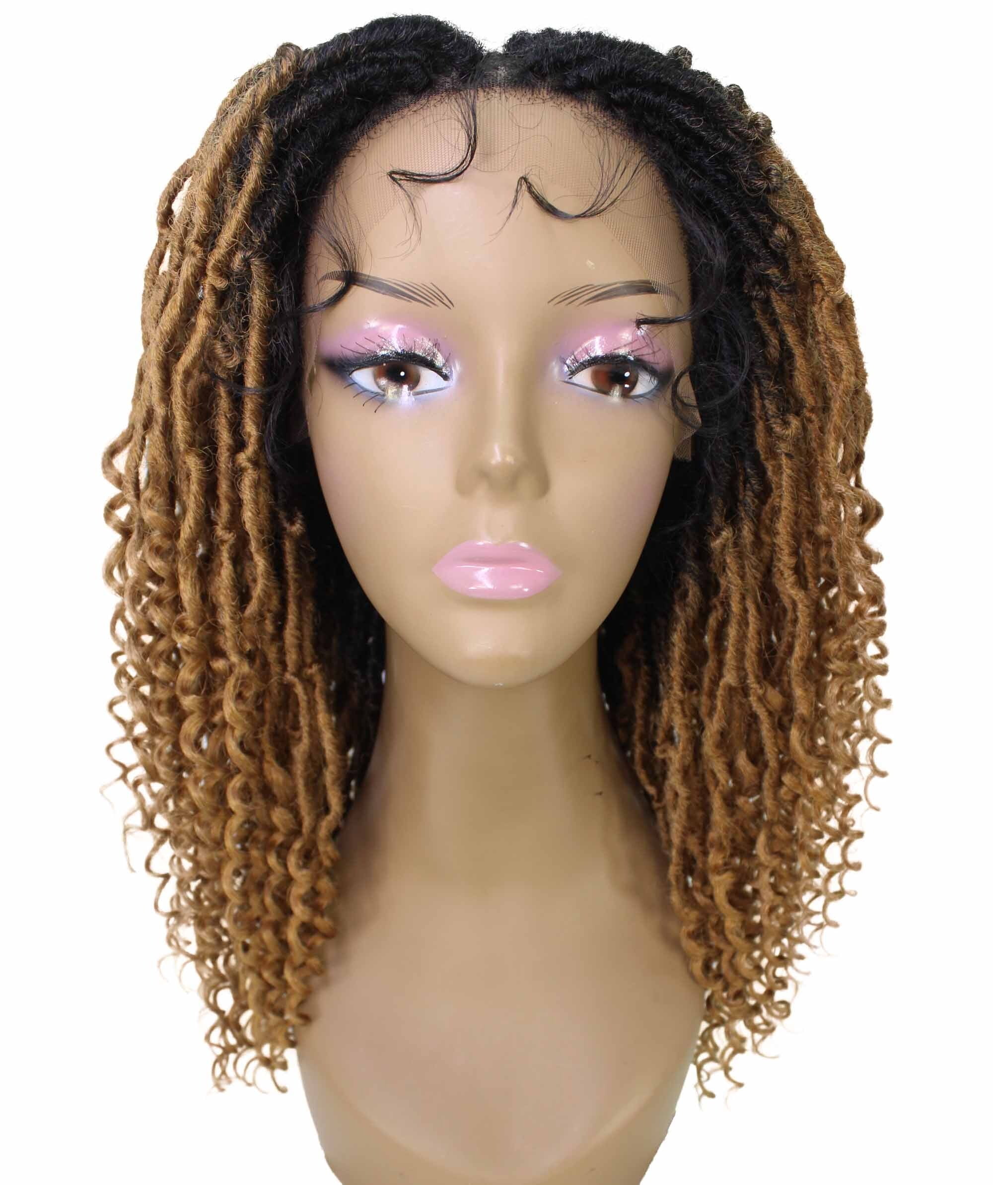 LUXLUXE Angel Curly Locs 20 in Long 4X4 Hand Tied Lace Braid Braided ...