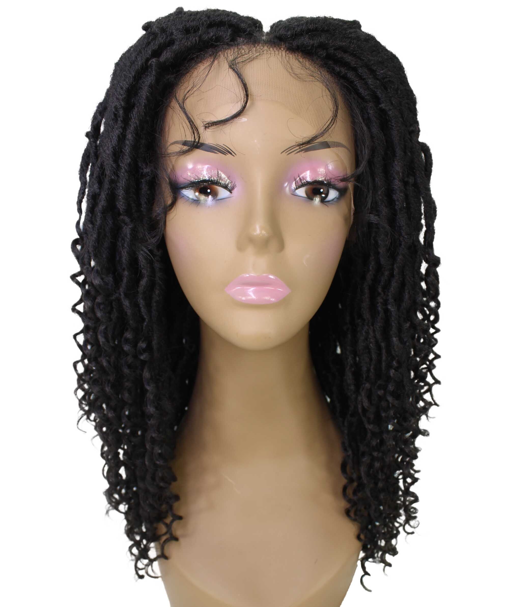 LUXLUXE Angel Curly Locs 20 in Long 4X4 Hand Tied Lace Braid Braided ...