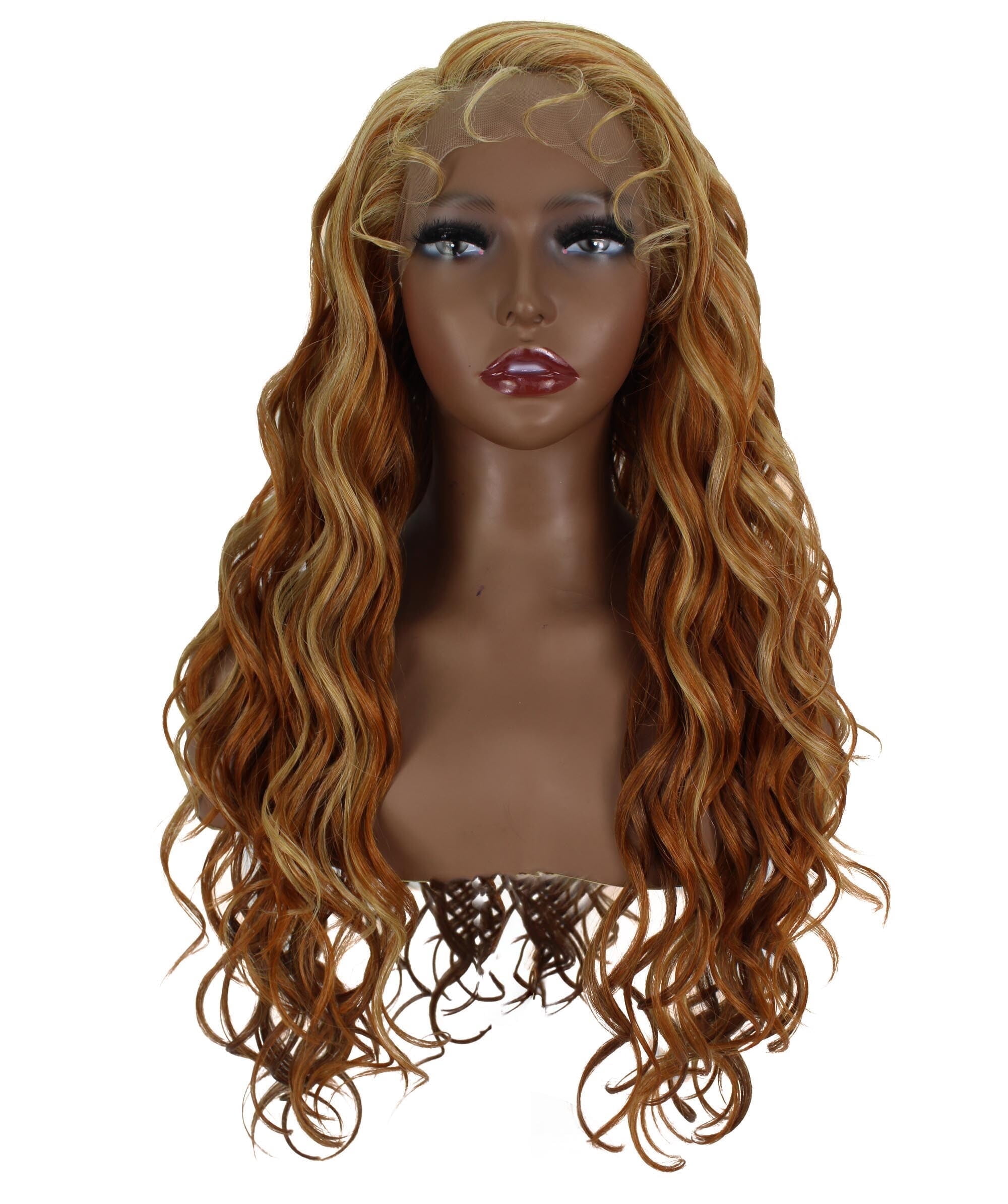 LUXLUXE Iyana 28” Side-part HD Lace Front Long Wavy Wig With Fine Baby ...