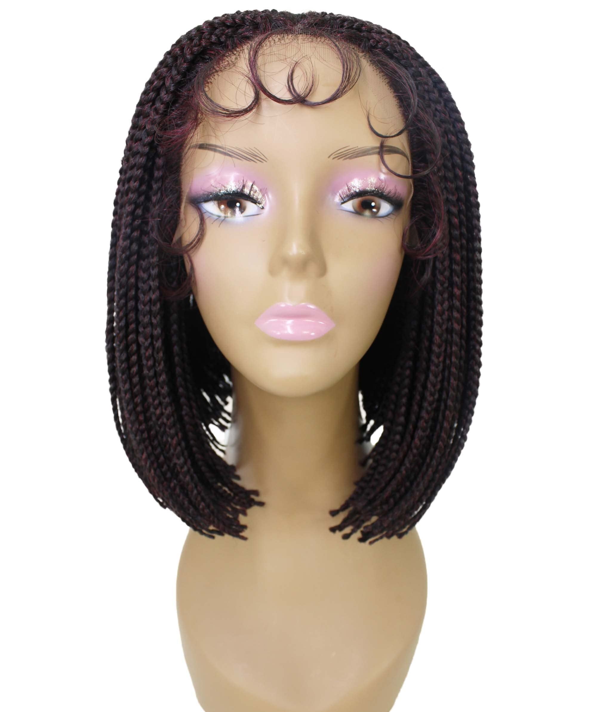 LUXLUXE Jayla Straight Braided 12 in Long Braided Wig, Beauty Heat ...