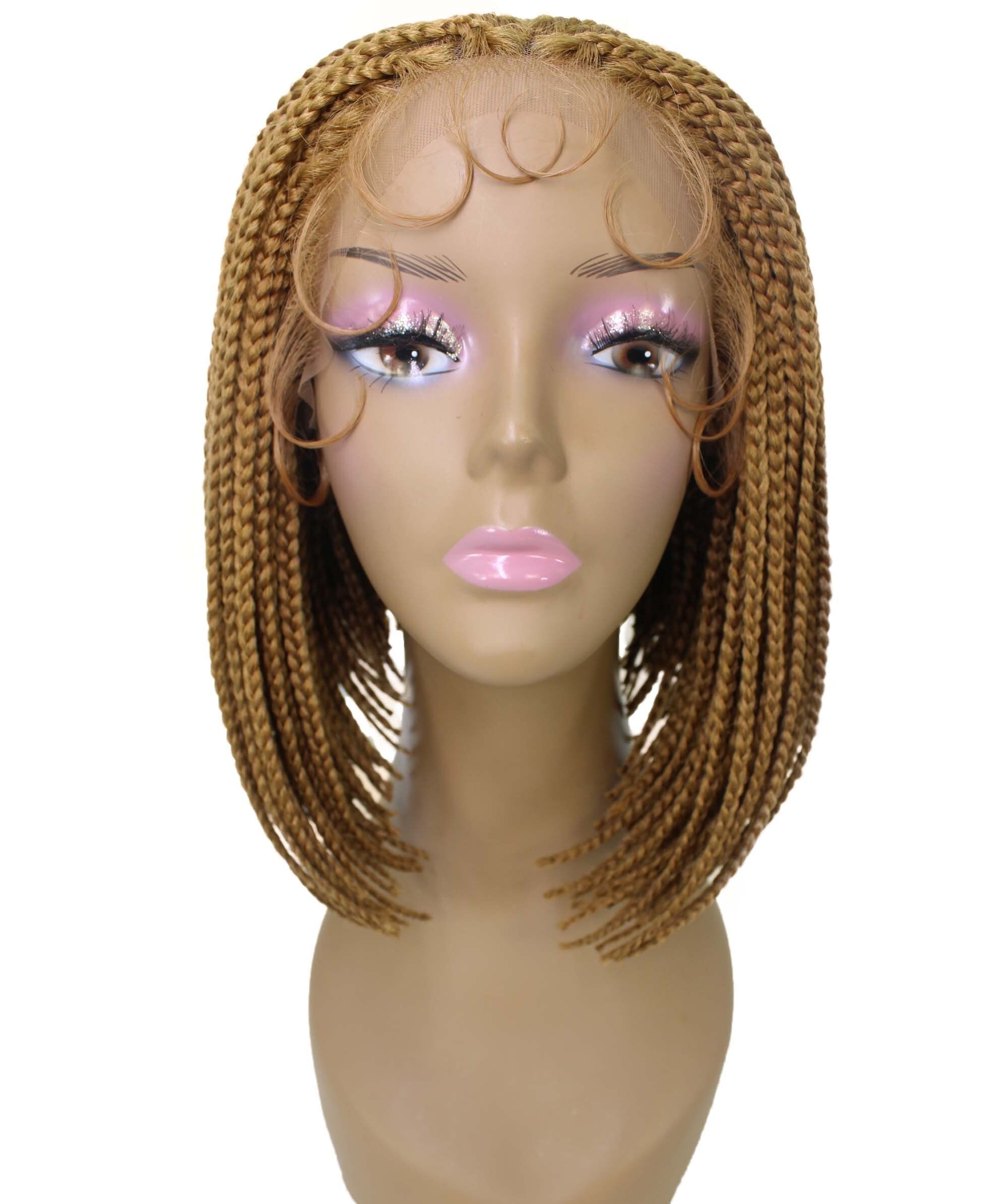 LUXLUXE Jayla Straight Braided 12 in Long Braided Wig, Beauty Heat ...