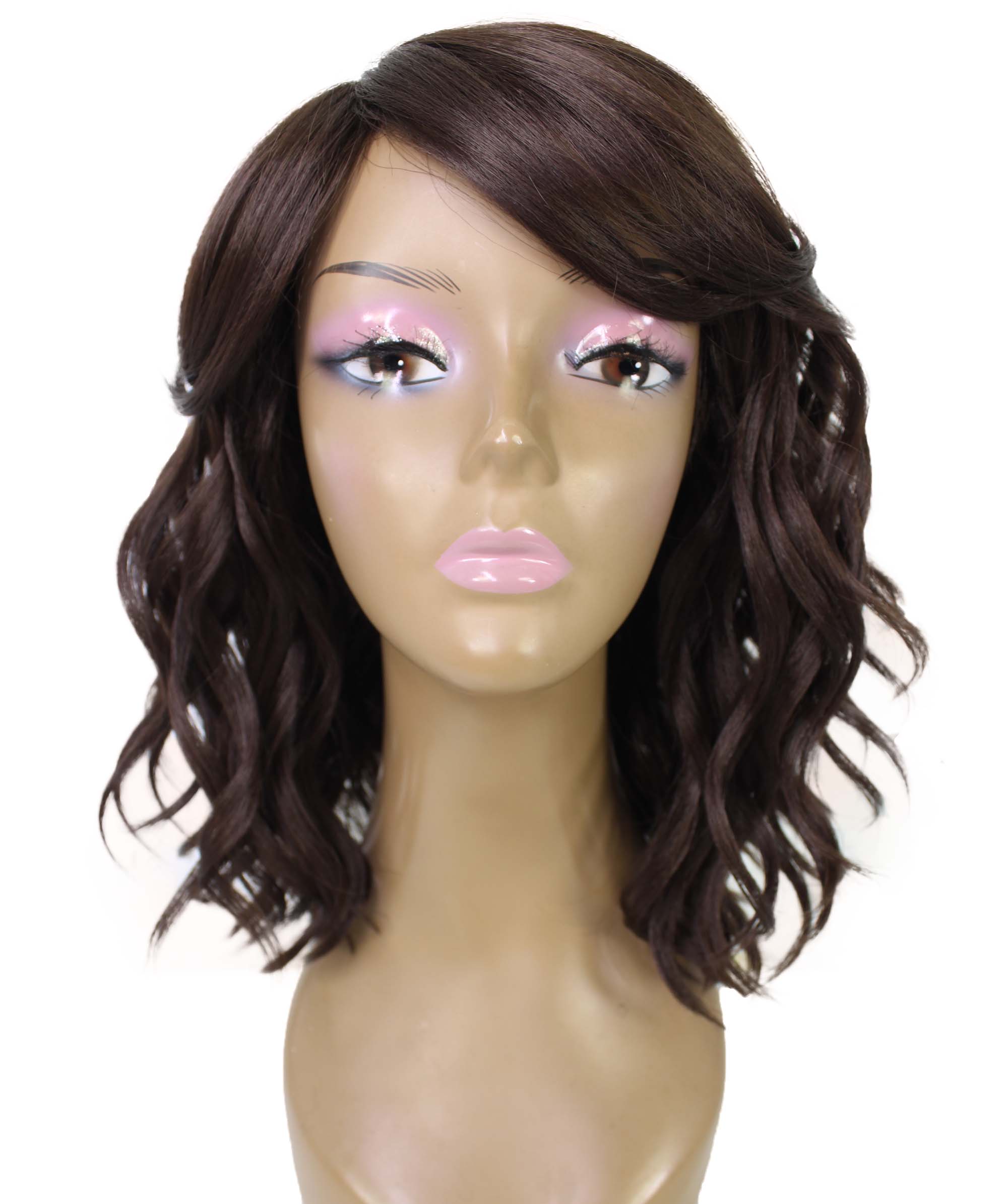 LUXLUXE Madison Wavy Layer 14 in Long Full Wig Full Cap Wig, Heat ...