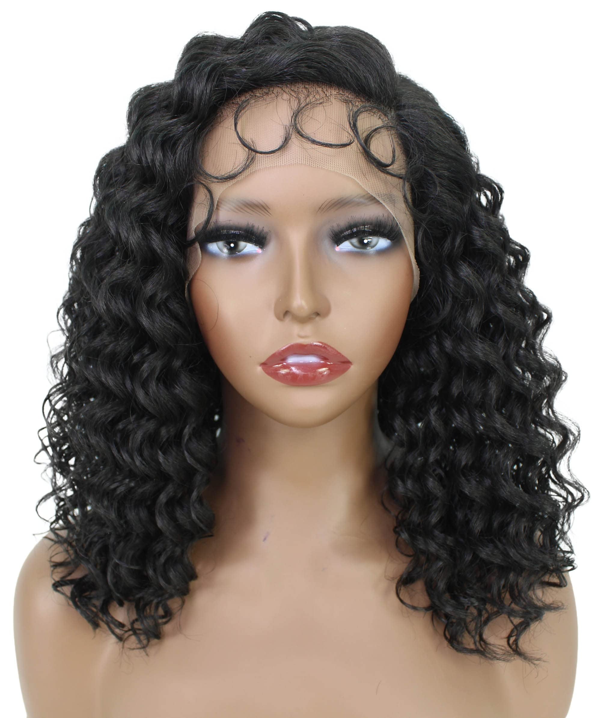 LUXLUXE Nadia 14.5” Side-parted HD Lace Front Medium Length Natural ...