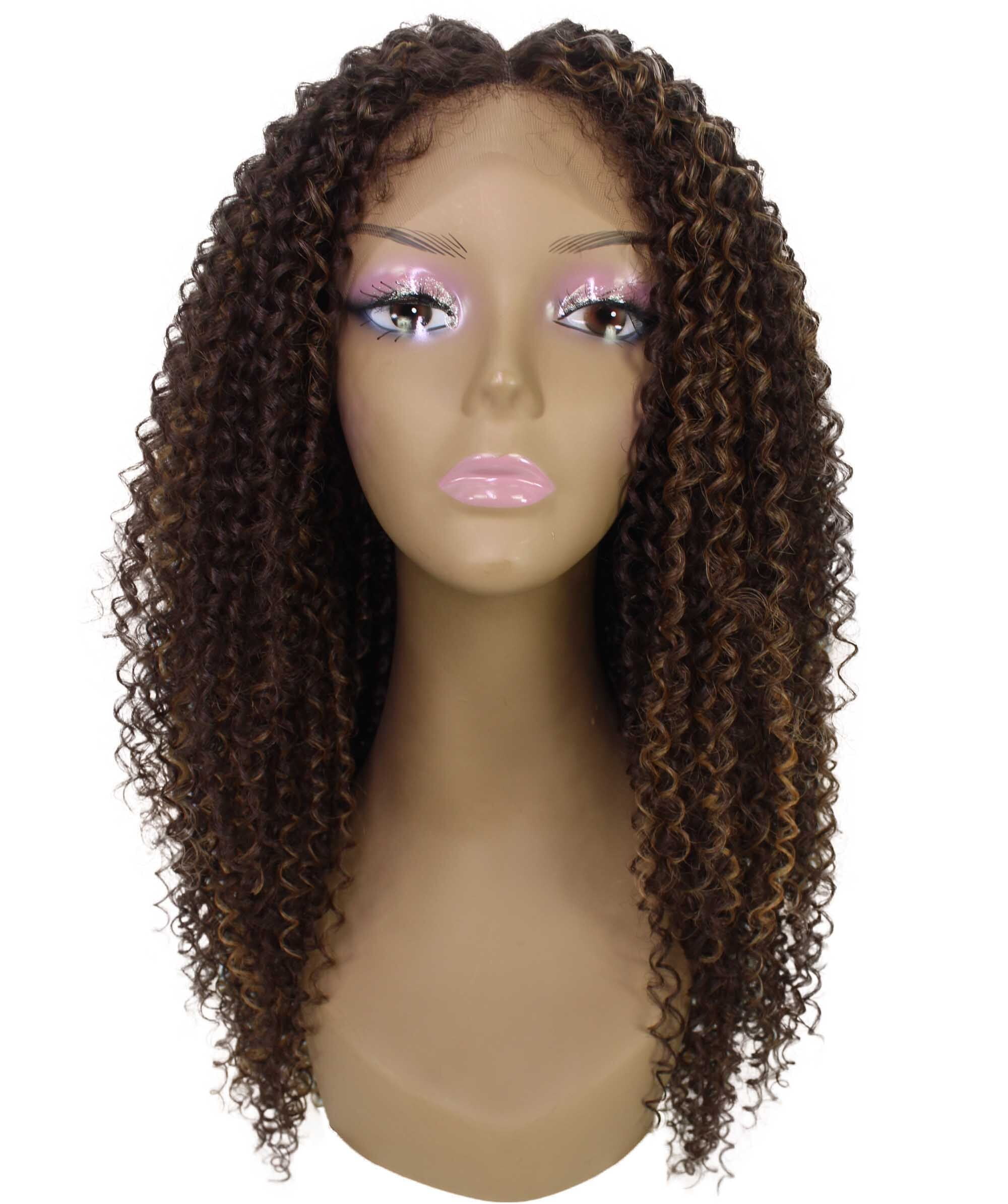 LUXLUXE Serenity Curly Ringlet 22 in Long Lace Front Wig, Heat ...