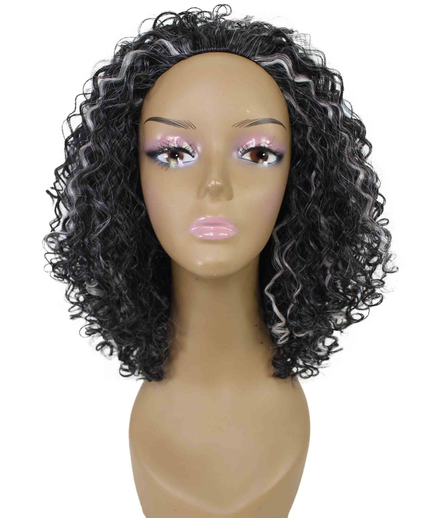 LUXLUXE Tatiana Ginger Wig for Women, Curly Long Body Wavy 15" Half Cap ...