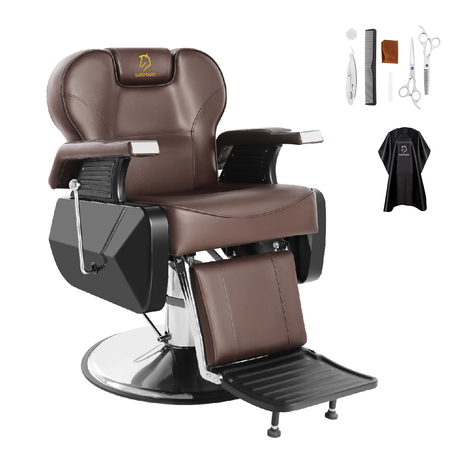 Barber Chair Hydraulic Reclining Salon Chair Styling Chair Hair Chair ...
