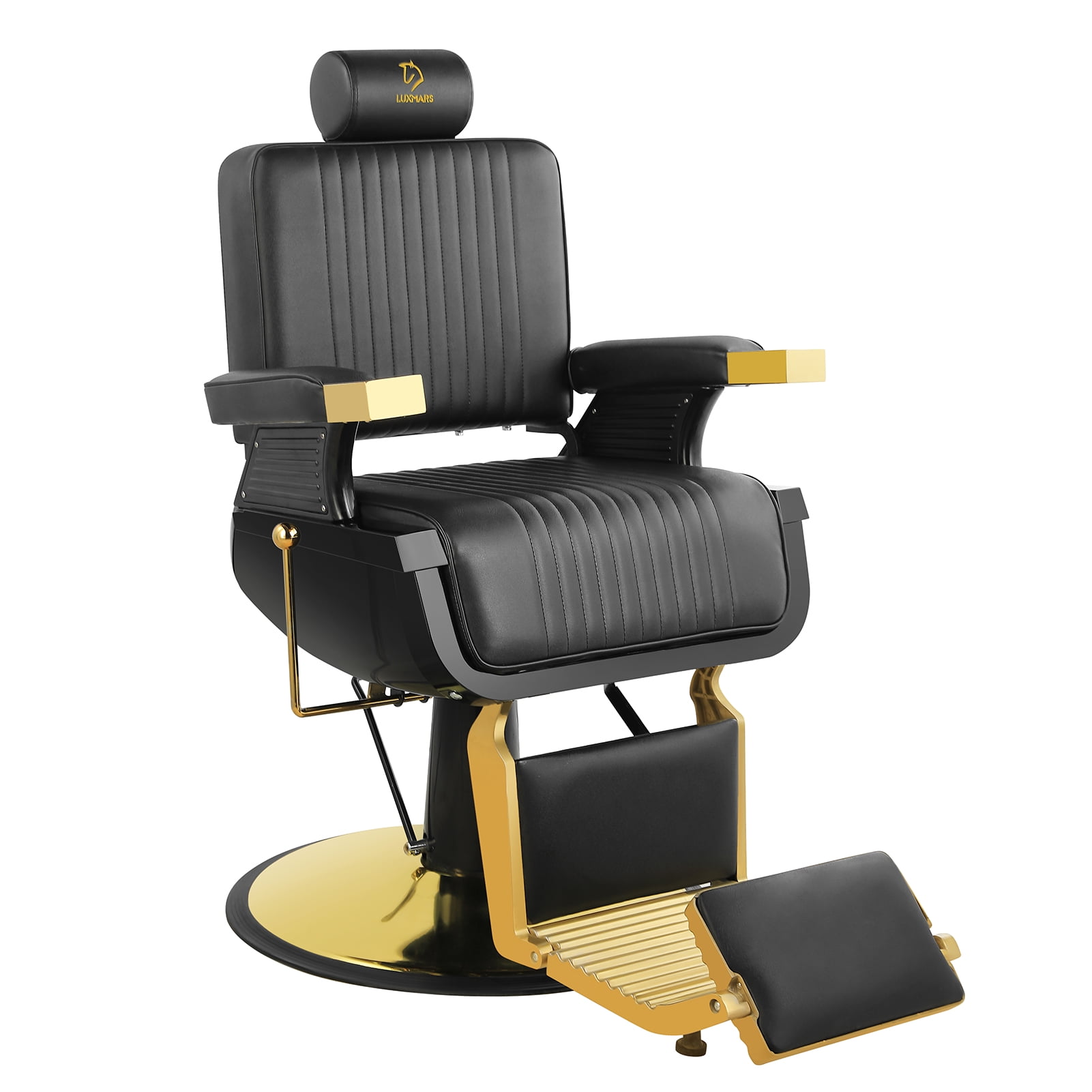 Hydraulic Barber Chair with Foot Rest and Square Base 360 Degrees ...