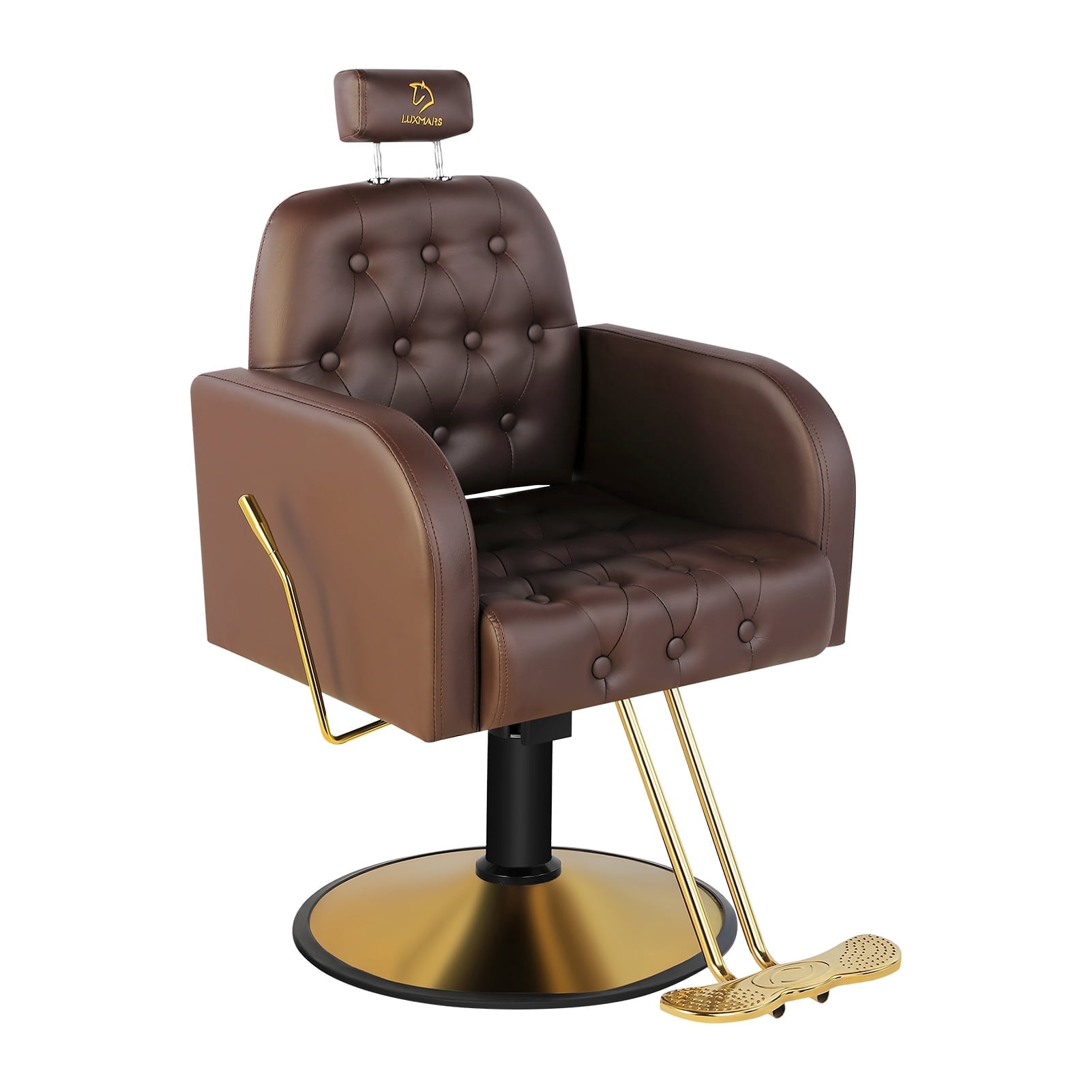 Hydraulic Reclining Barber Chair Salon Chair, Reclining Salon Chair for ...