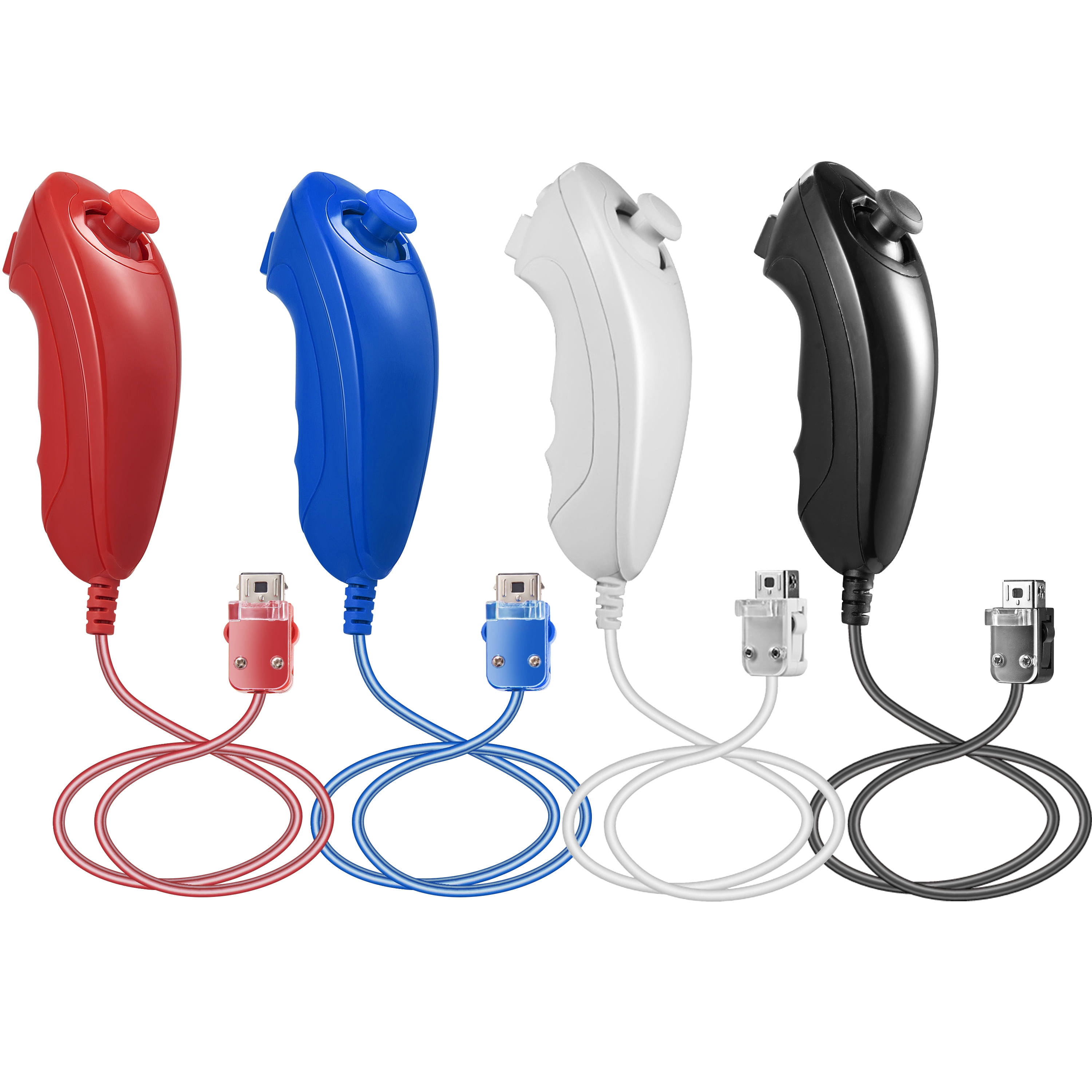 LUXMO 2 Packs Nunchuck Controller for Wii Video Games, Nunchuck ...