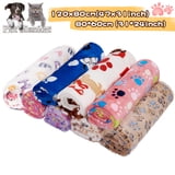LUXMO Puppy Blanket Warm Soft Pet Dog Cat Blankets Sleep Mat Bed Cover ...