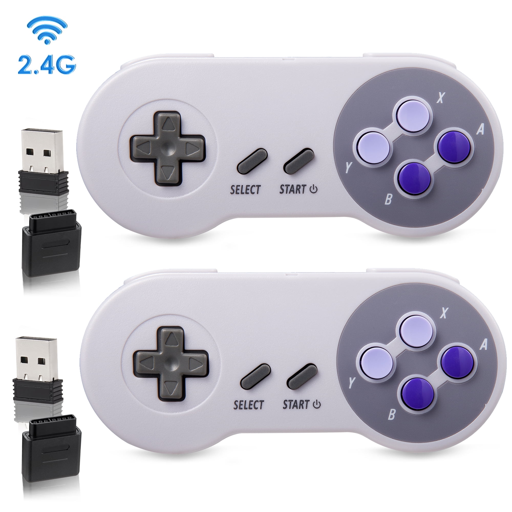 LUXMO Wireless 2.4GHz Controller for SNES, PC, MacOS, RetroPie ...