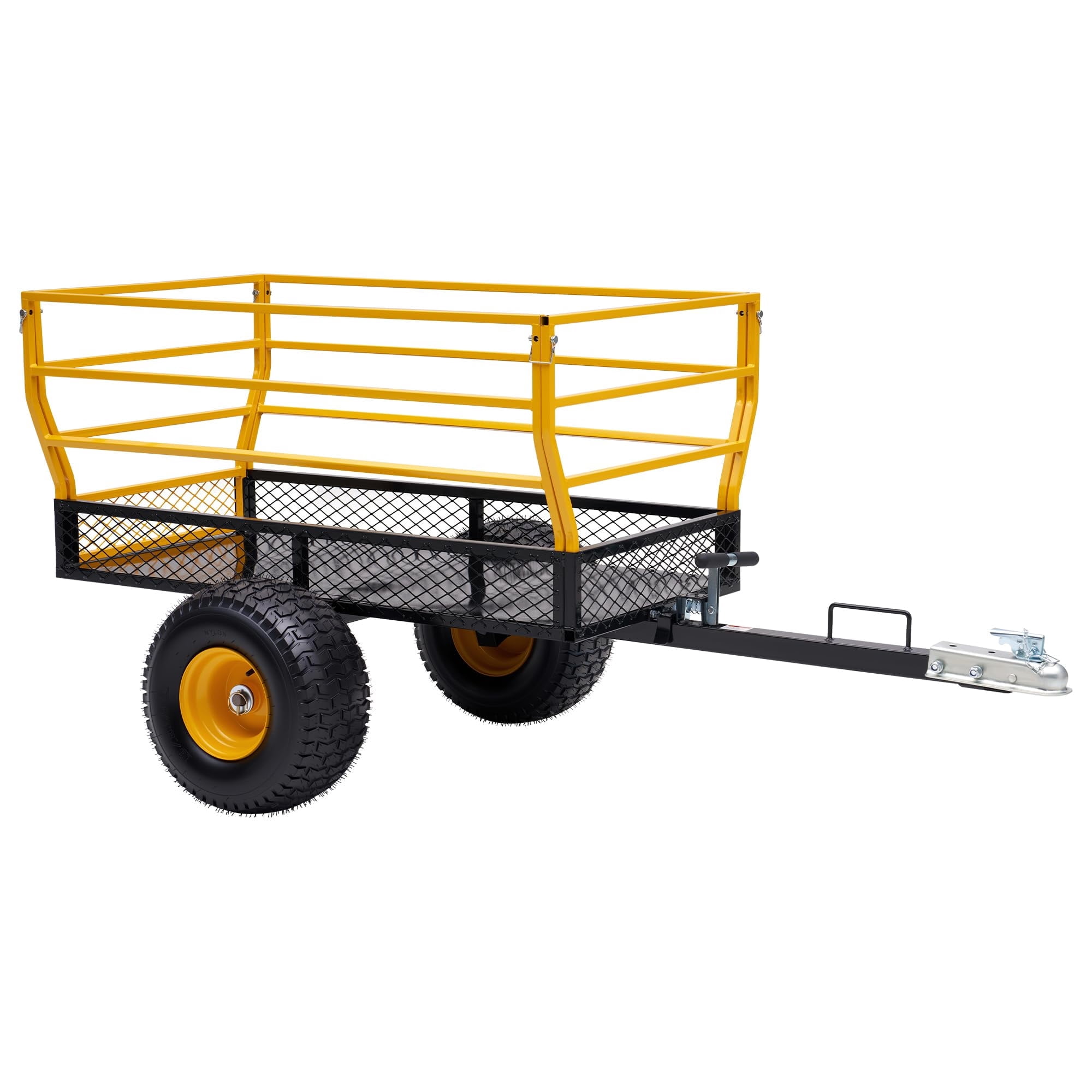 LUXOAK Heavy Duty Garden Utility Trailer, 1800 Lbs 25 Cu.Ft Tow Behind ...