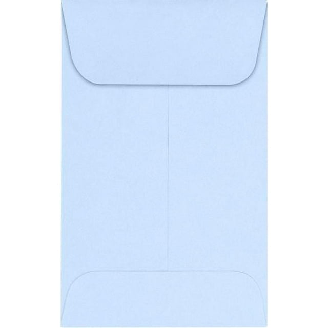 LUXPaper #1 Coin Envelopes w/ Moistenable Glue, Baby Blue, 2 1/4in x 3 ...