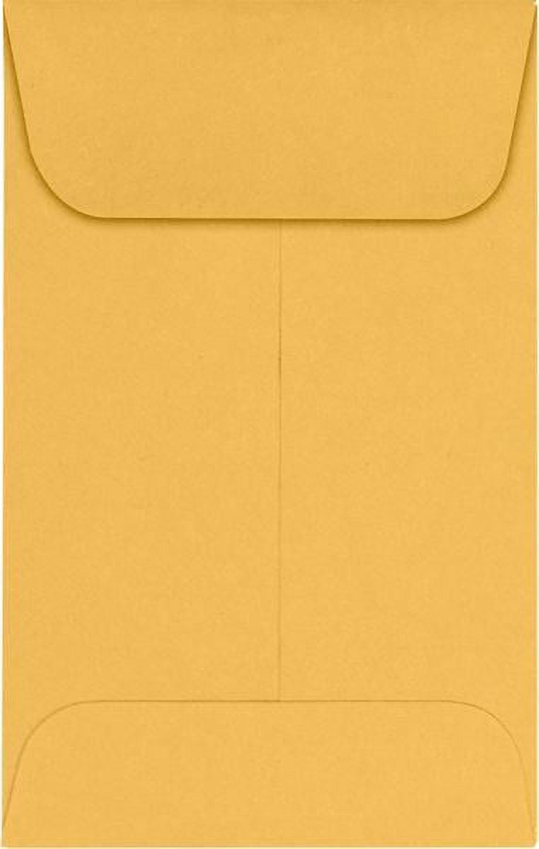 LUXPaper #1 Coin Envelopes w/ Moistenable Glue, Brown Kraft, 2 1/4in x ...