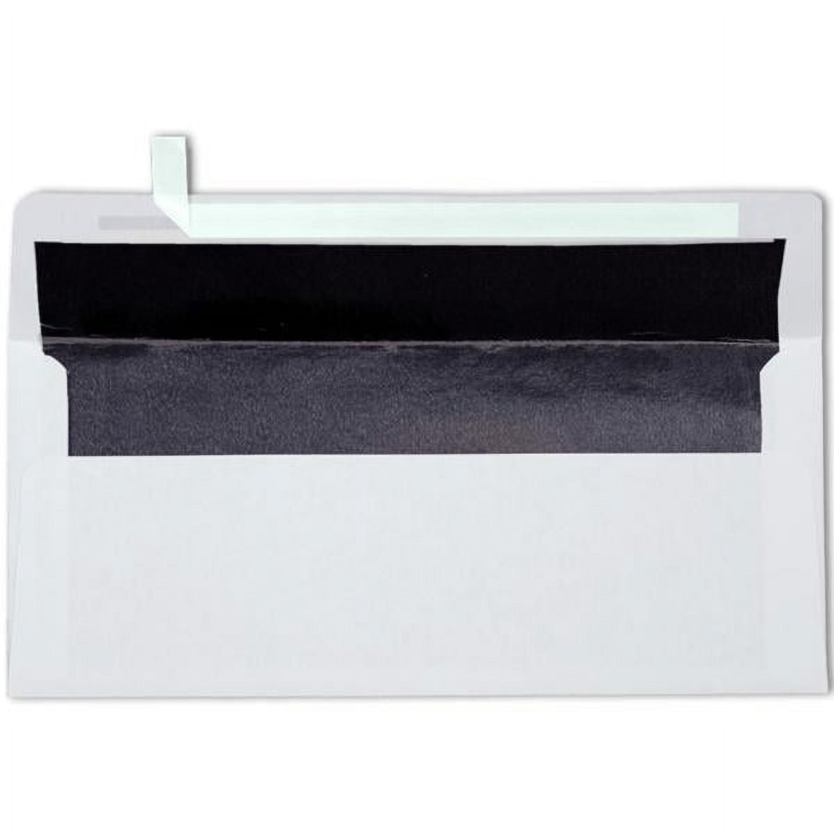 LUXPaper #10 Foil Lined Square Flap Envelope, 4 1/8 x 9 1/2, White, 500 ...